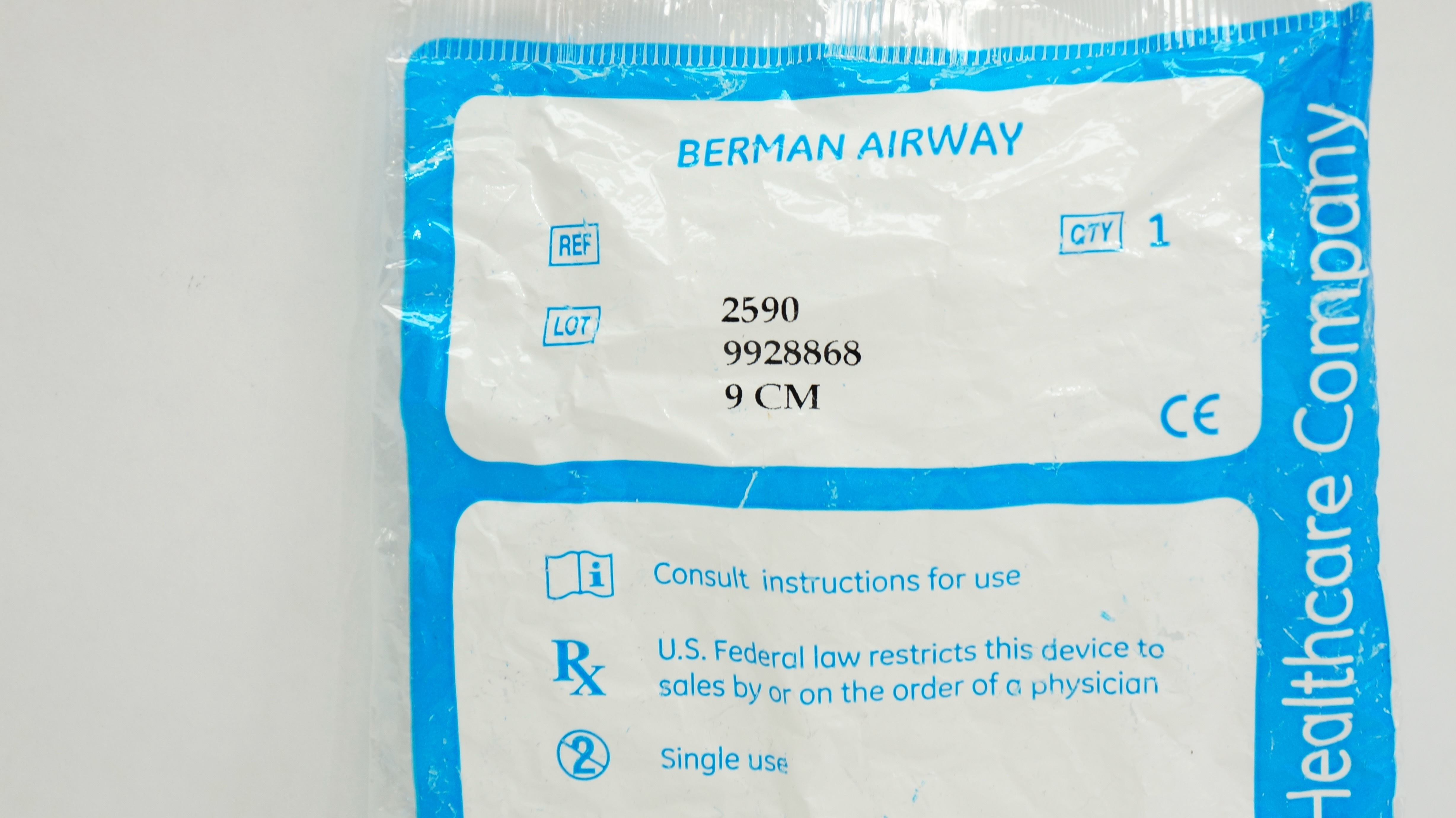 GE 2590 Vital Signs Berman Airway 9cm