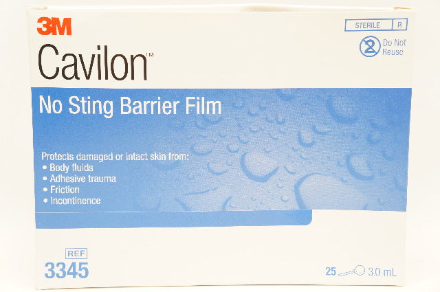 3M 3345 Cavilon No Sting Barrier Film 30 mL - Box of 25
