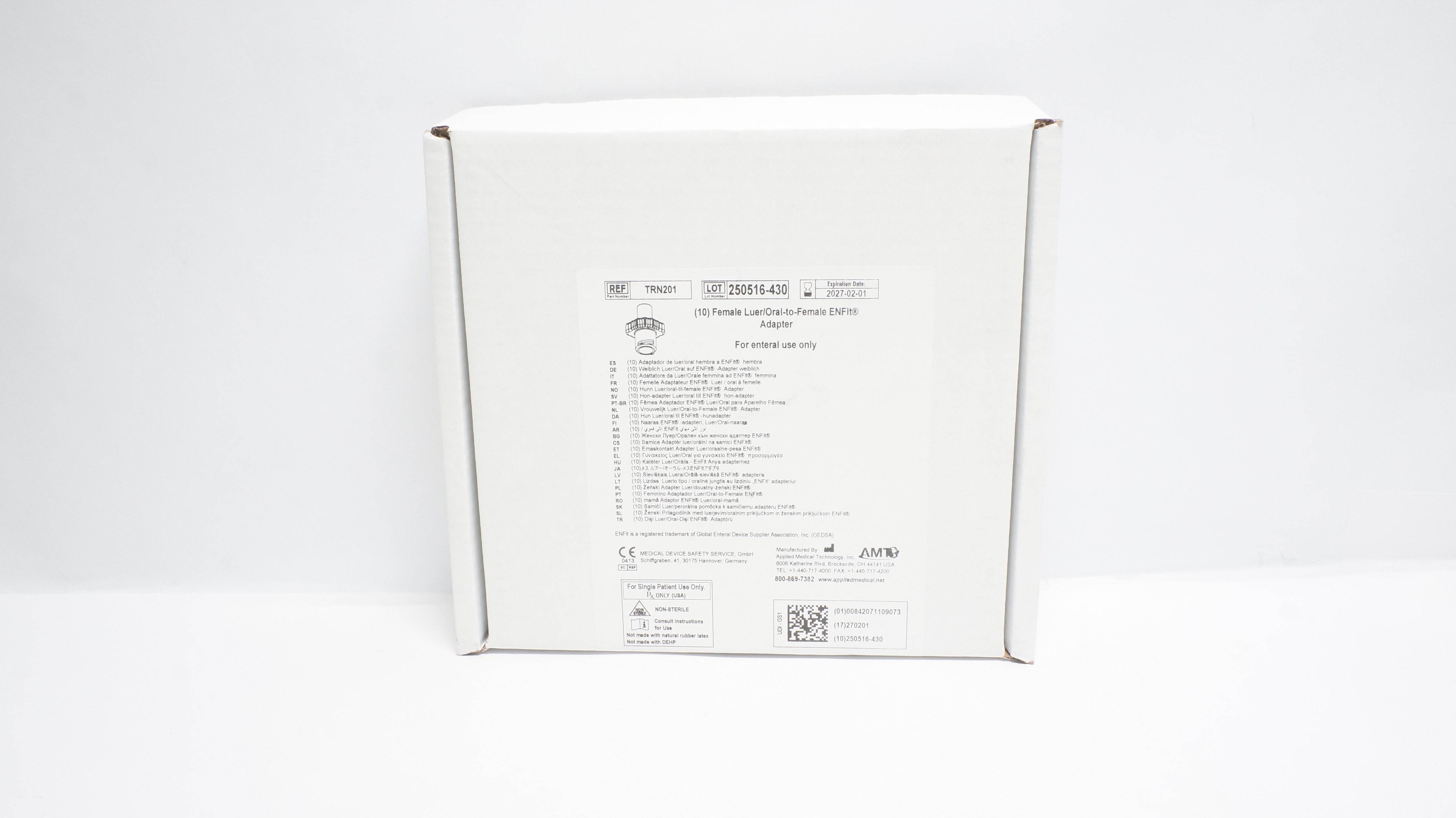 Applied Medical eTRN201 Female Luer/Oral-to-Female ENFit Adapter - Box ...