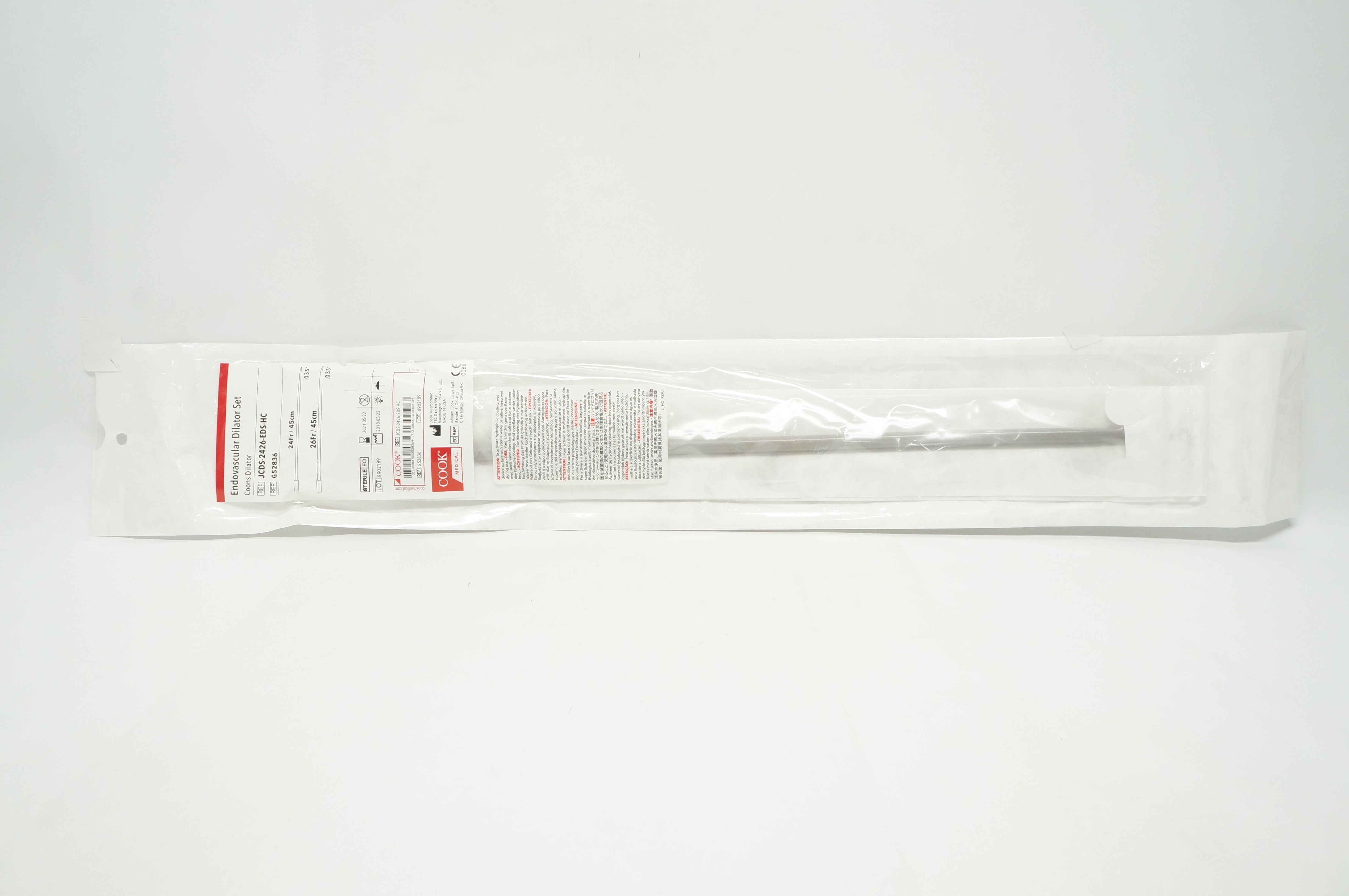 Cook Medical G52836 Endovascular Dialtor Set 24Fr & 26Fr x 45cm x 0 ...