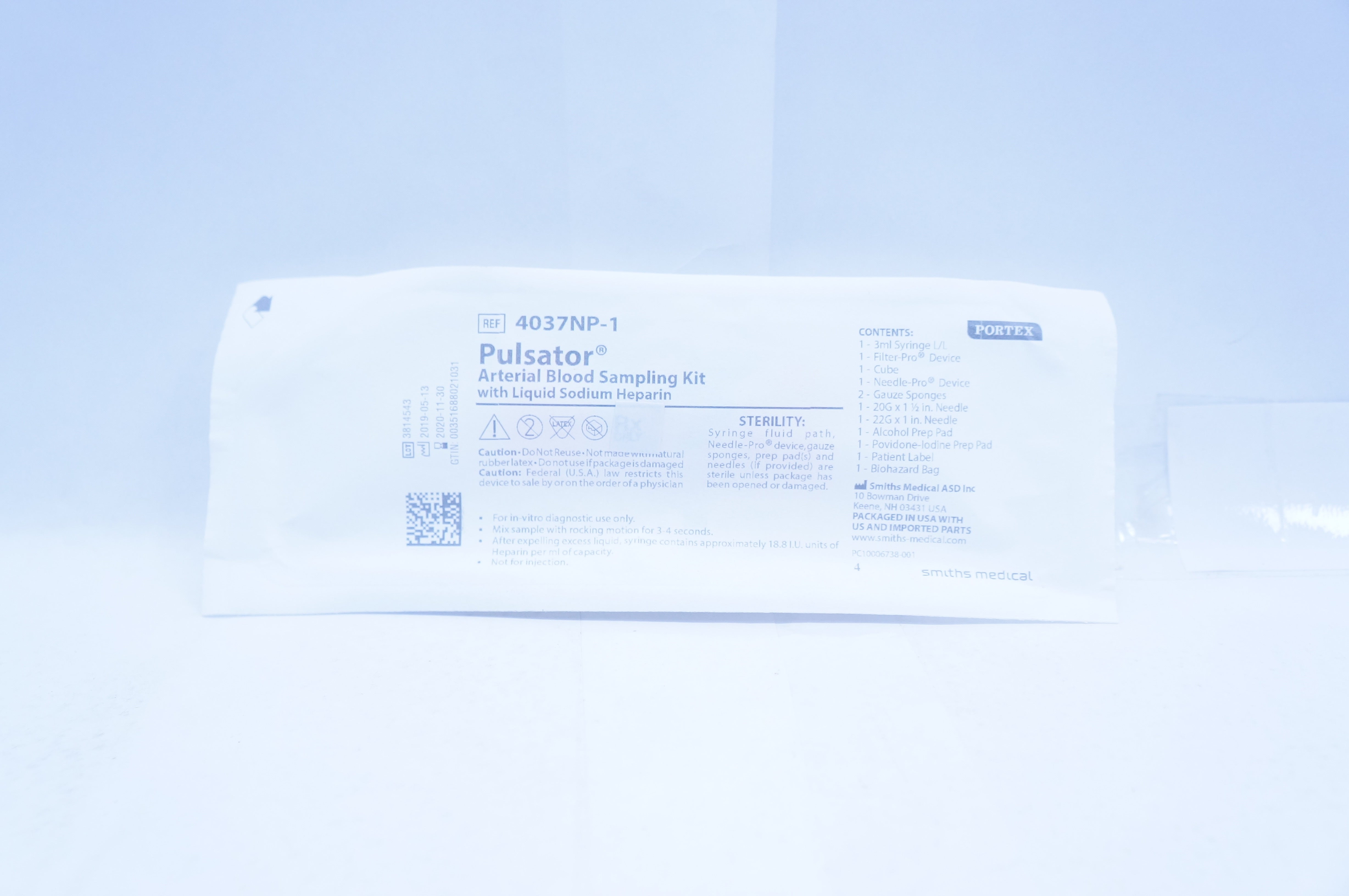 Smiths Medical 4037NP-1 Pulsator Arterial Blood Sampling Kit
