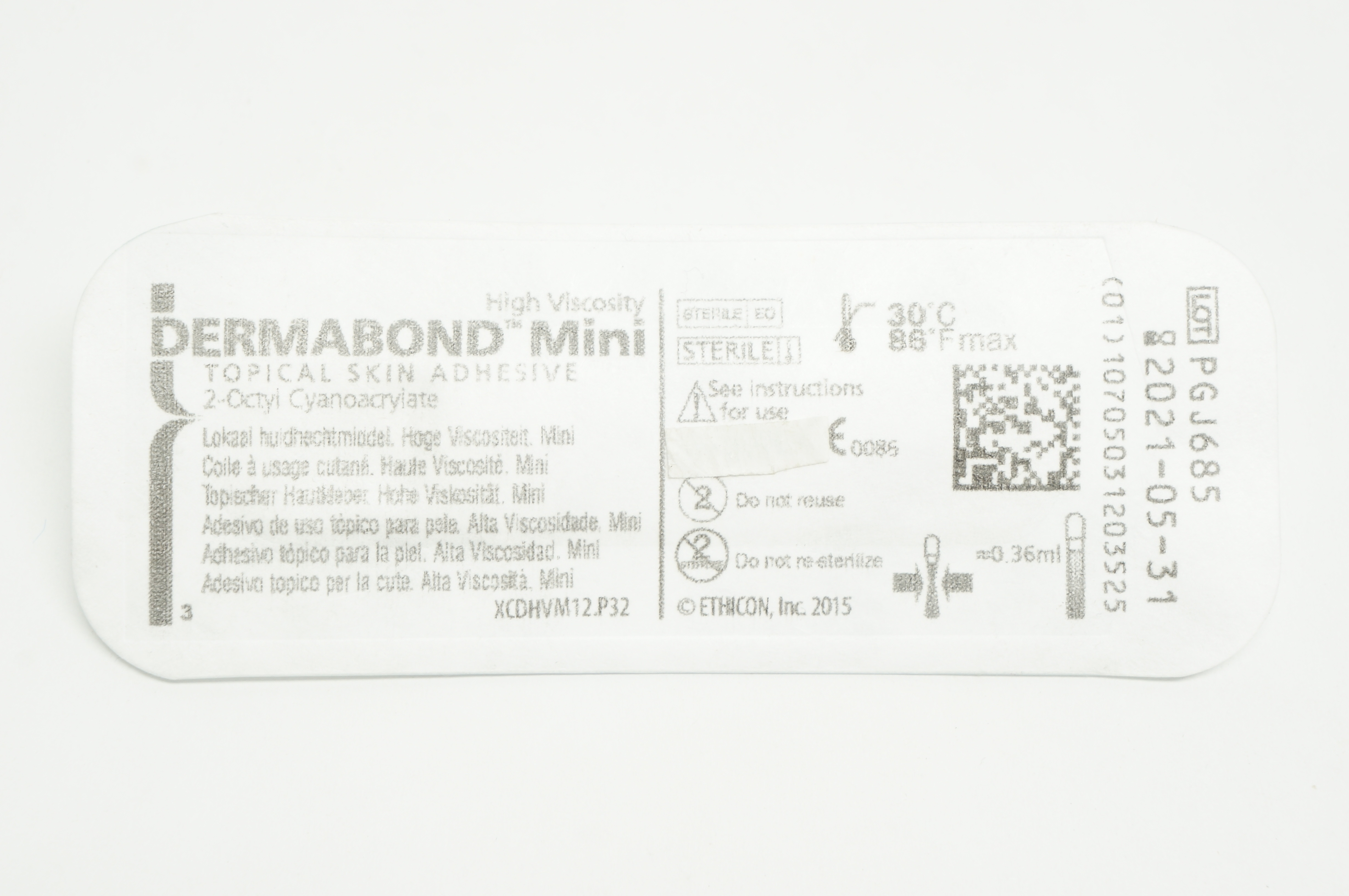 Ethicon XCDHVM12.P32 Dermabond Mini Topical Skin Adhesive