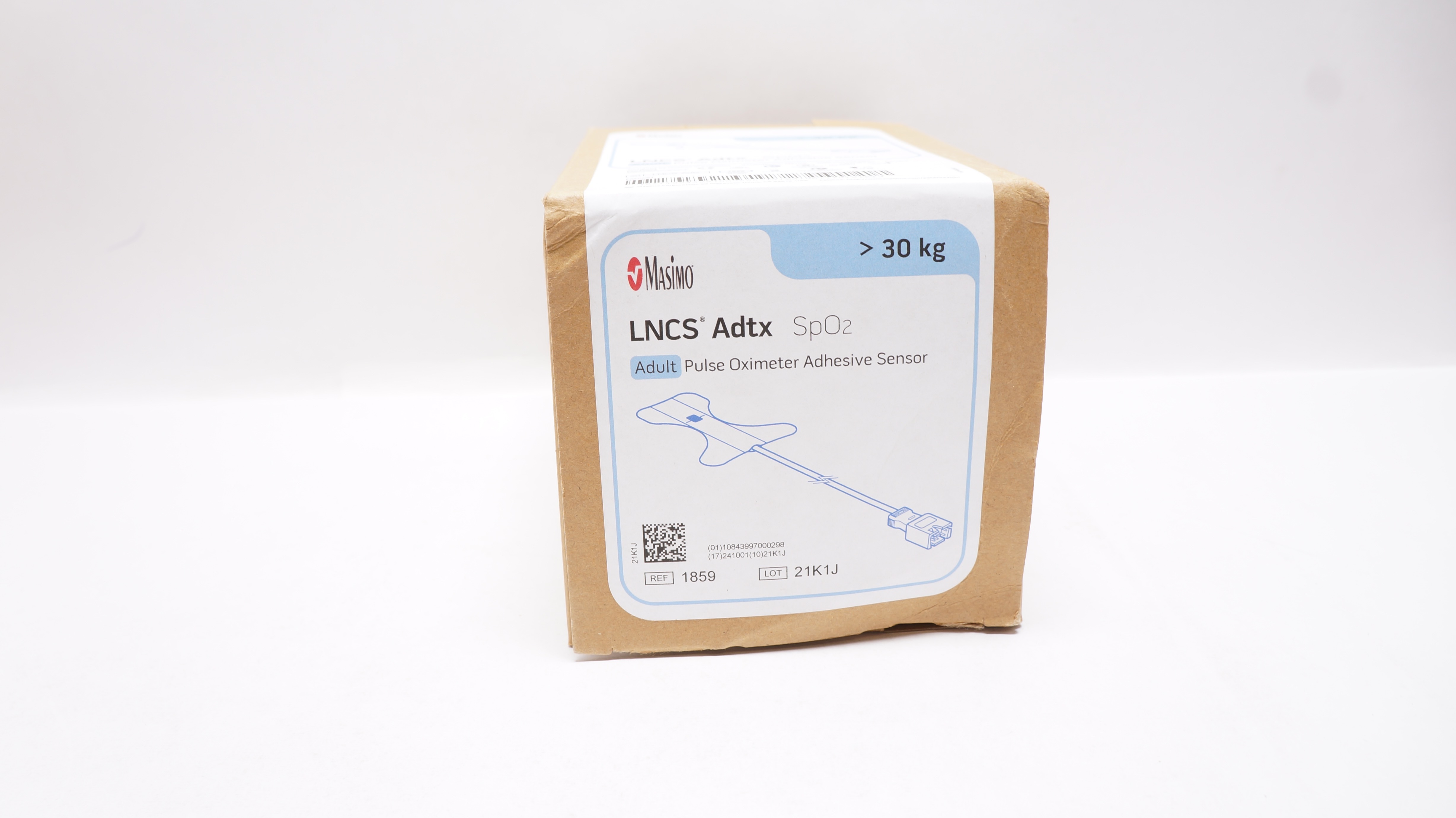 Masimo 1859 LNCS Adtx SpO2 Adult Pulse Oximeter Adhesive Sensor>30kg ...