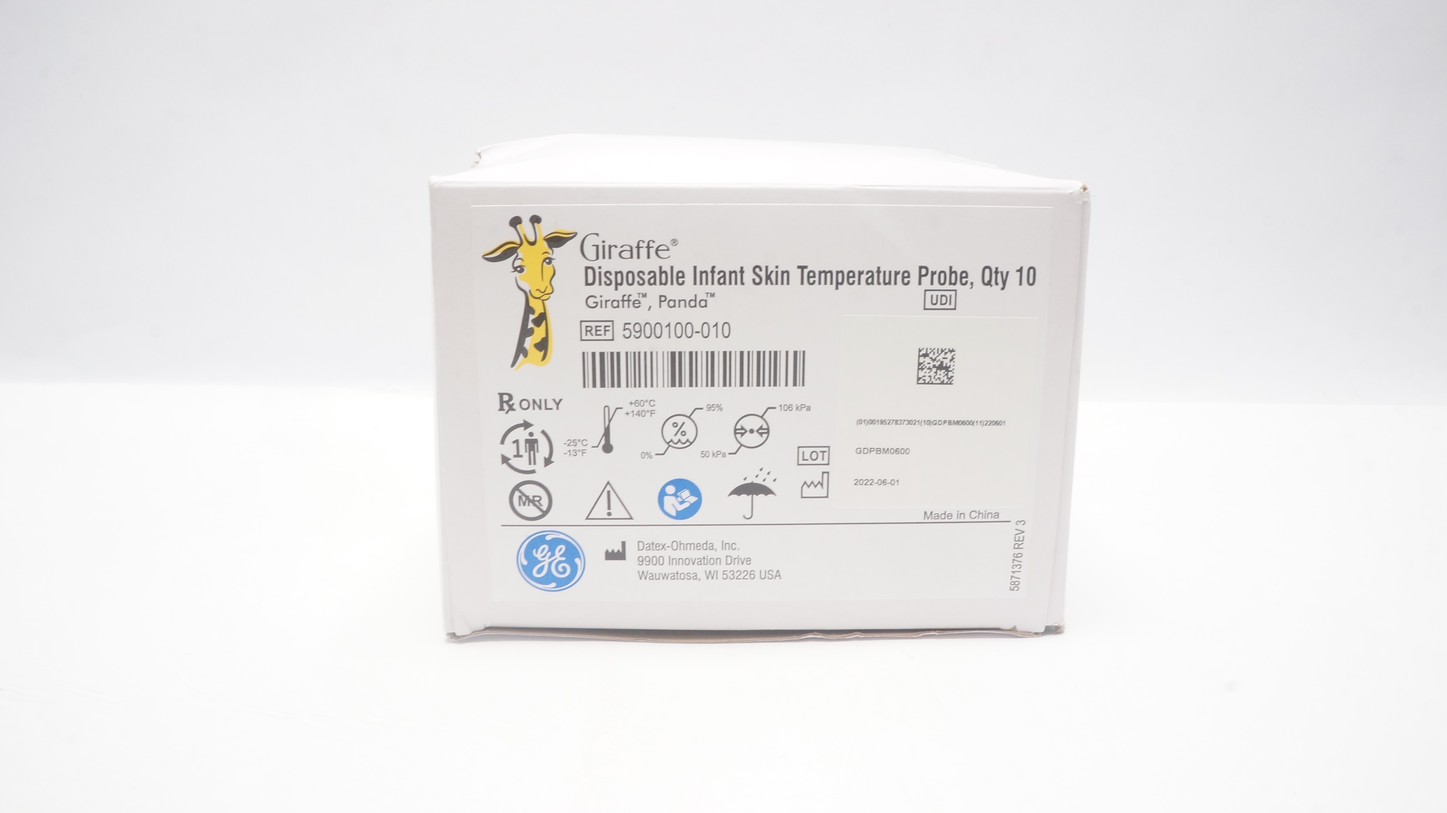 Datex-Ohmeda 5900100-010 Disposable Infant Skin Temperature Probe- Box ...