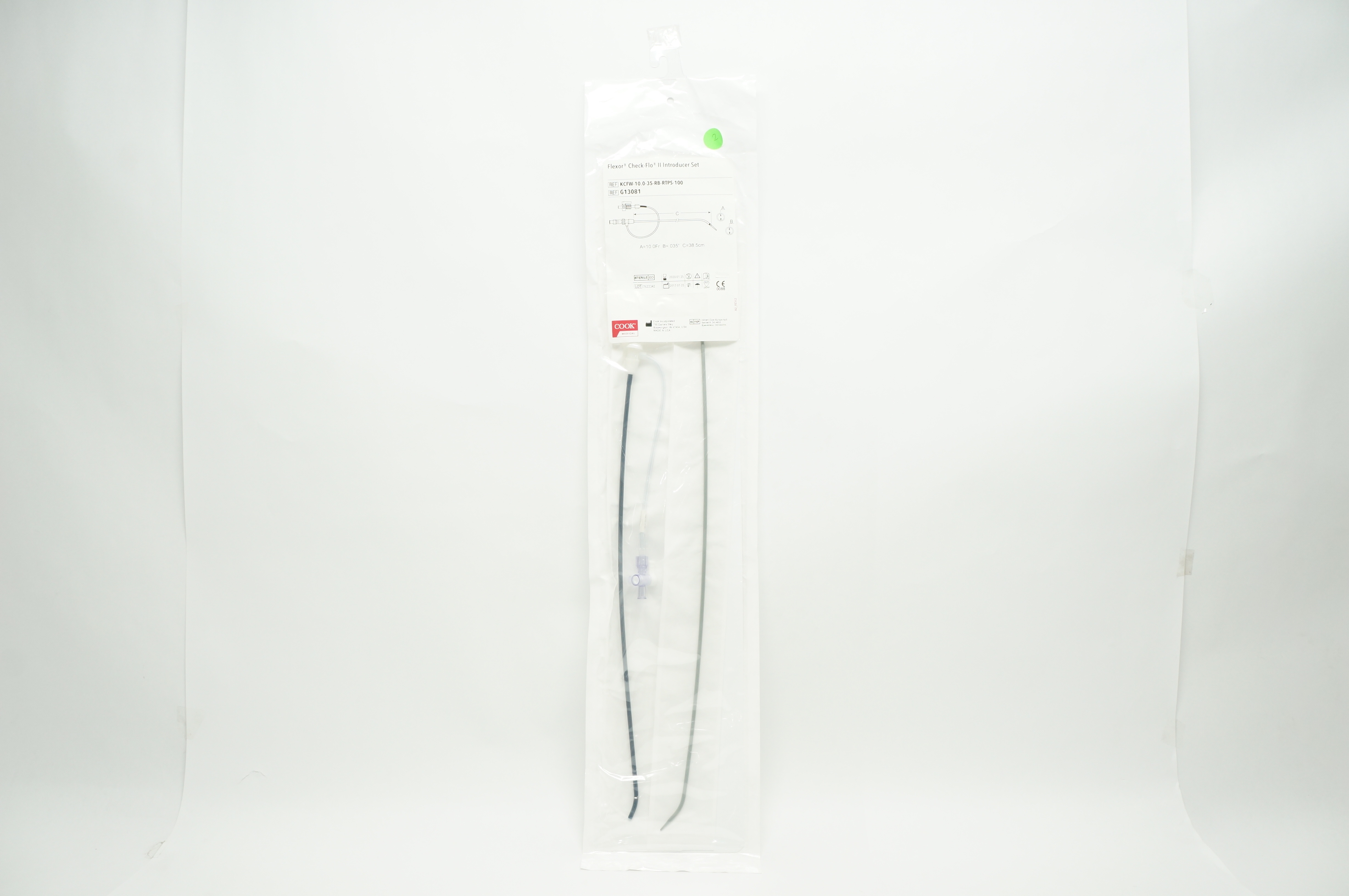 Cook Medical G13081 Flexor Check-Flo II Introducer Set 10Fr (x)
