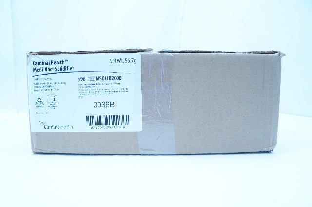 Cardinal Health MS0LID2000 Medi-Vac Solidifier 56.7g - Box of 96
