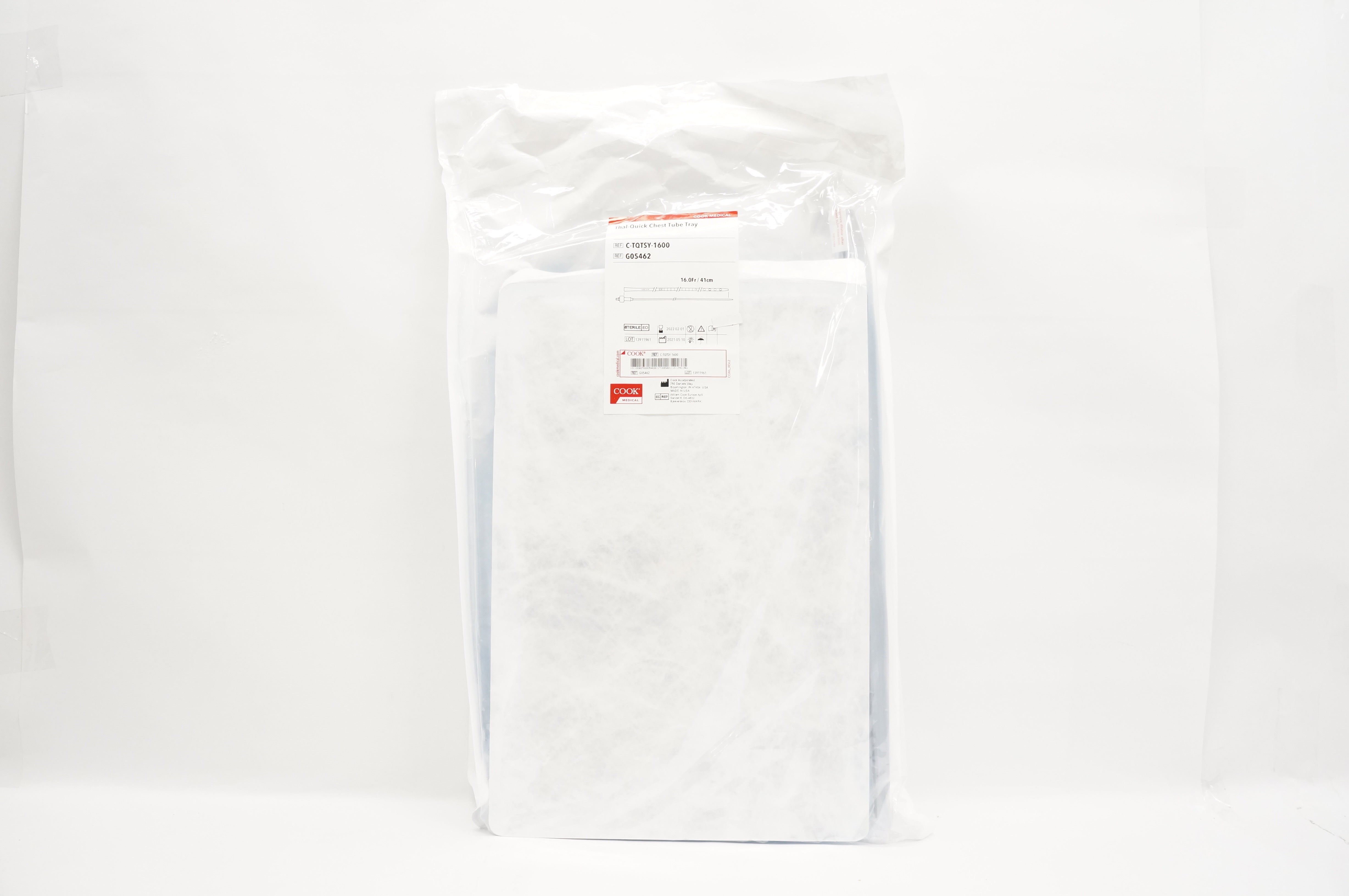 Cook Medical G05462 Thal-Quick Chest Tube Tray 16.0Fr x 41cm (x)