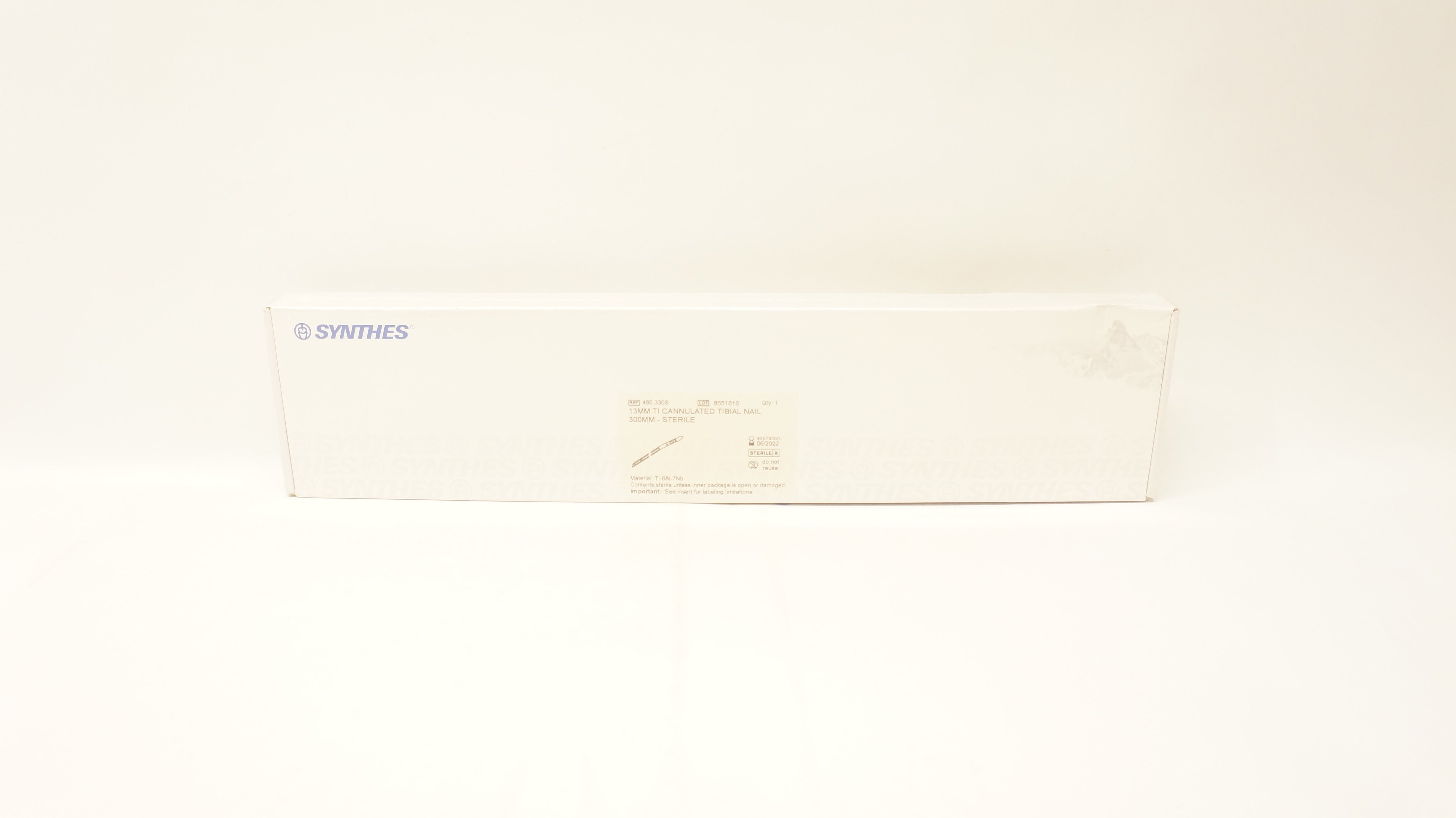 Synthes 485.330S 13mm Ti Cannulated Tibial Nail 300mm