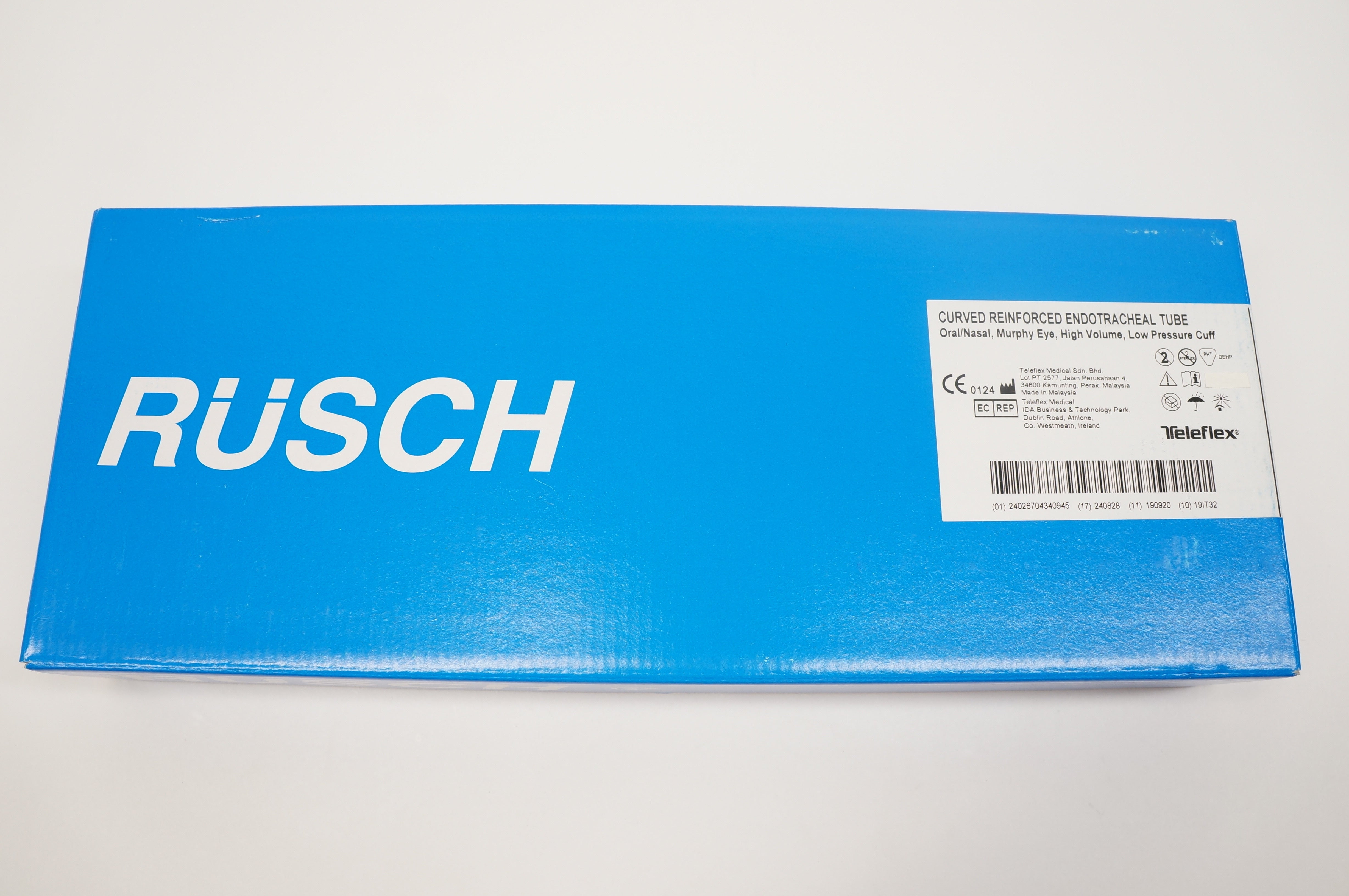 Teleflex 103902060 Curved Reinforced Endotracheal Tube 6.0mm x 8.4mm ...