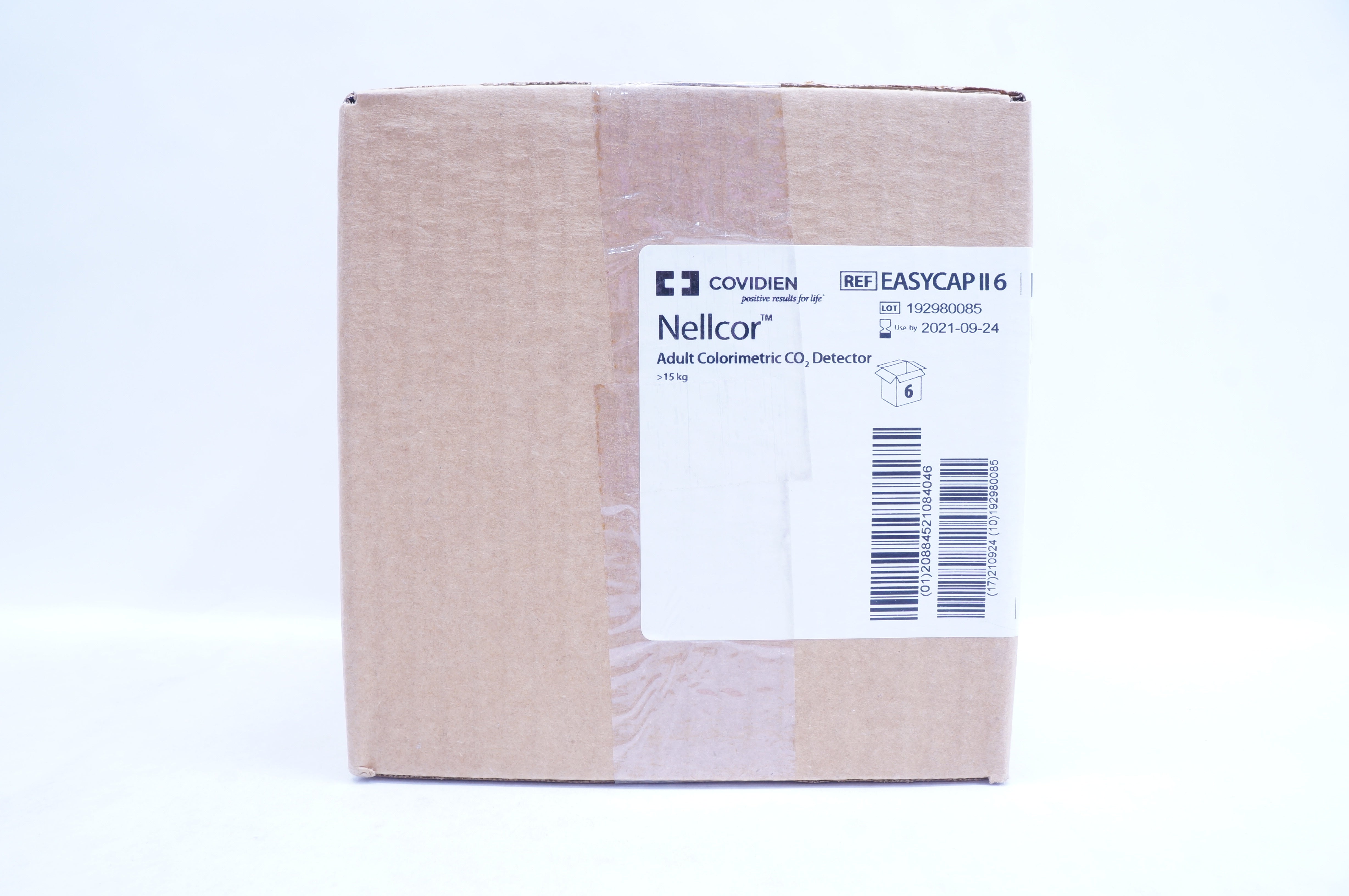 Covidien EASYCAP II 6 Nellcor Adult Colorimetric CO2 Detector >15kg ...