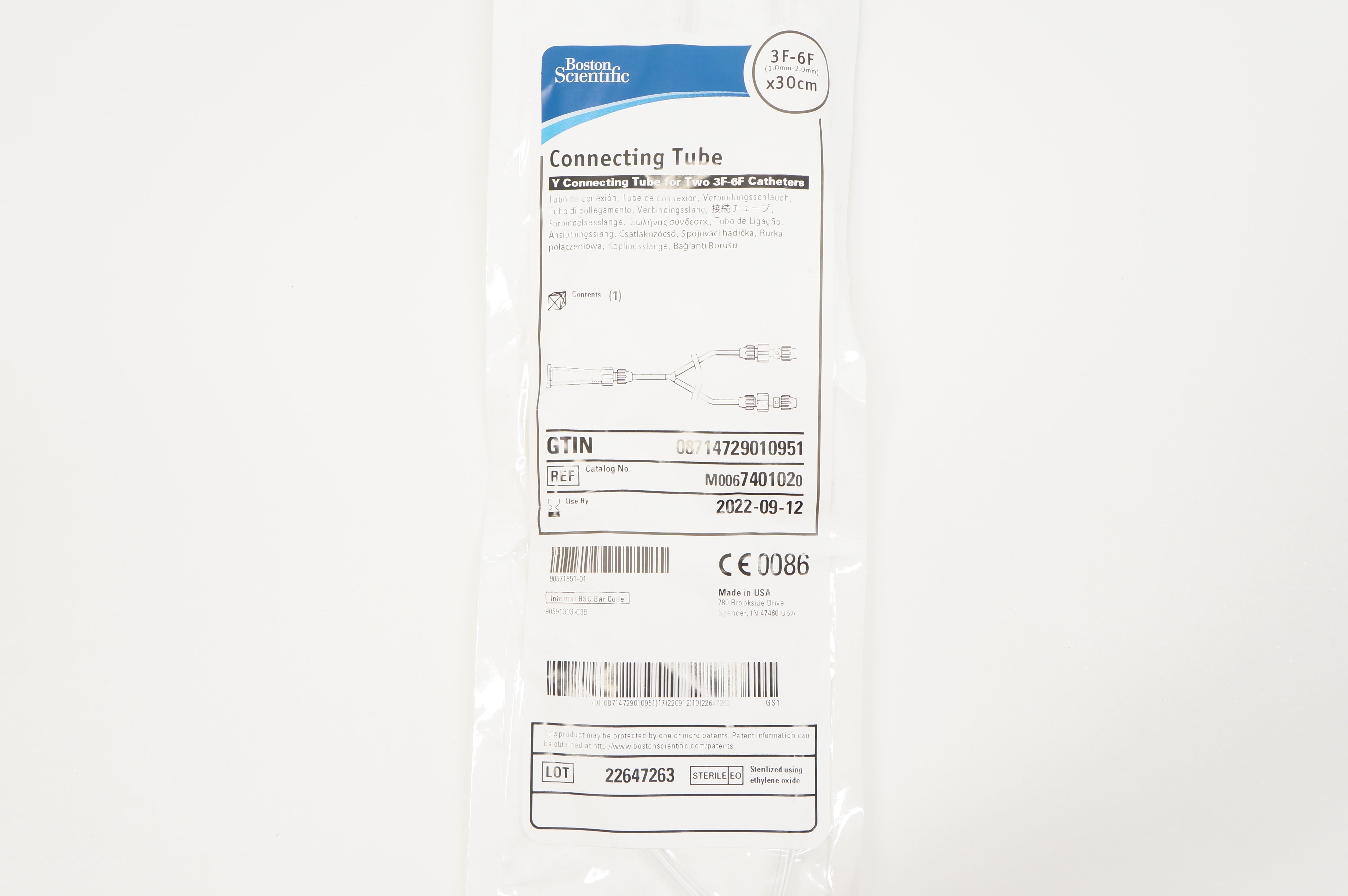 Boston Scientific 740102 Connecting Tube 3F-6F x 30cm