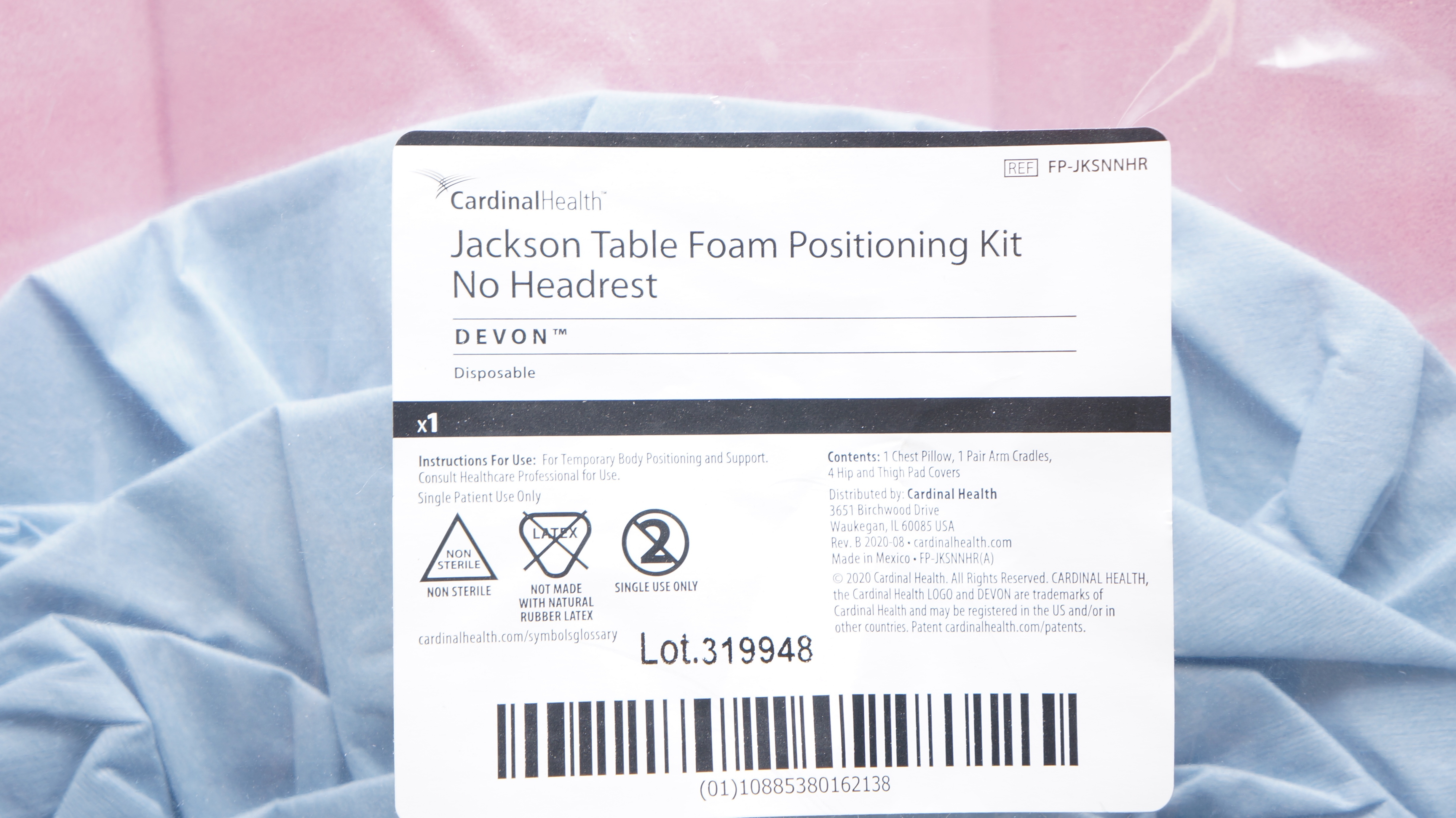 Cardinal Health FP-JKSNNHR Devon Jackson Table Foam Positioning Kit
