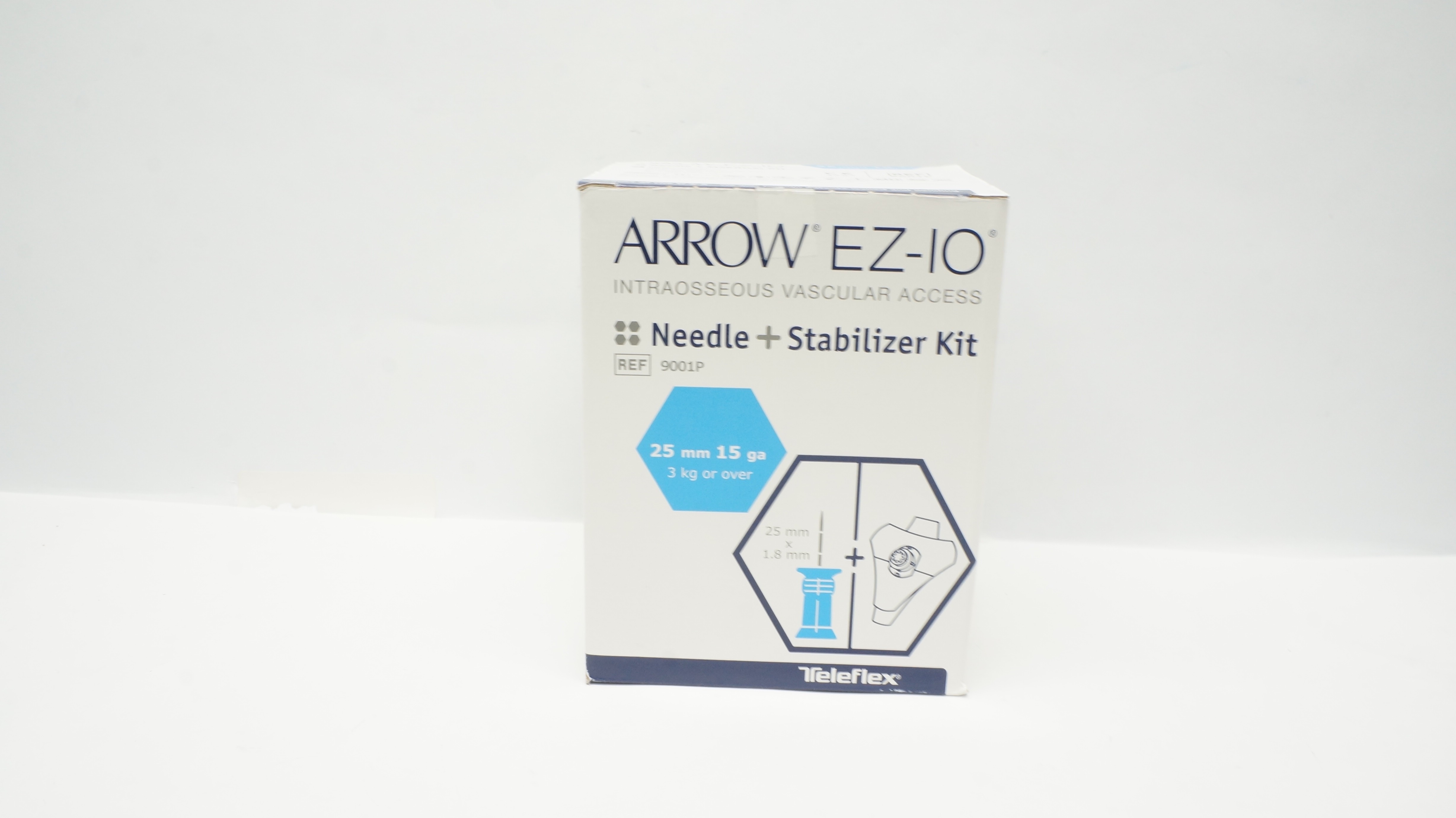 Teleflex 9001P Arrow EZ-IO Ndle + Stabilizer Kit 25 mm x 15Ga - Box of 5