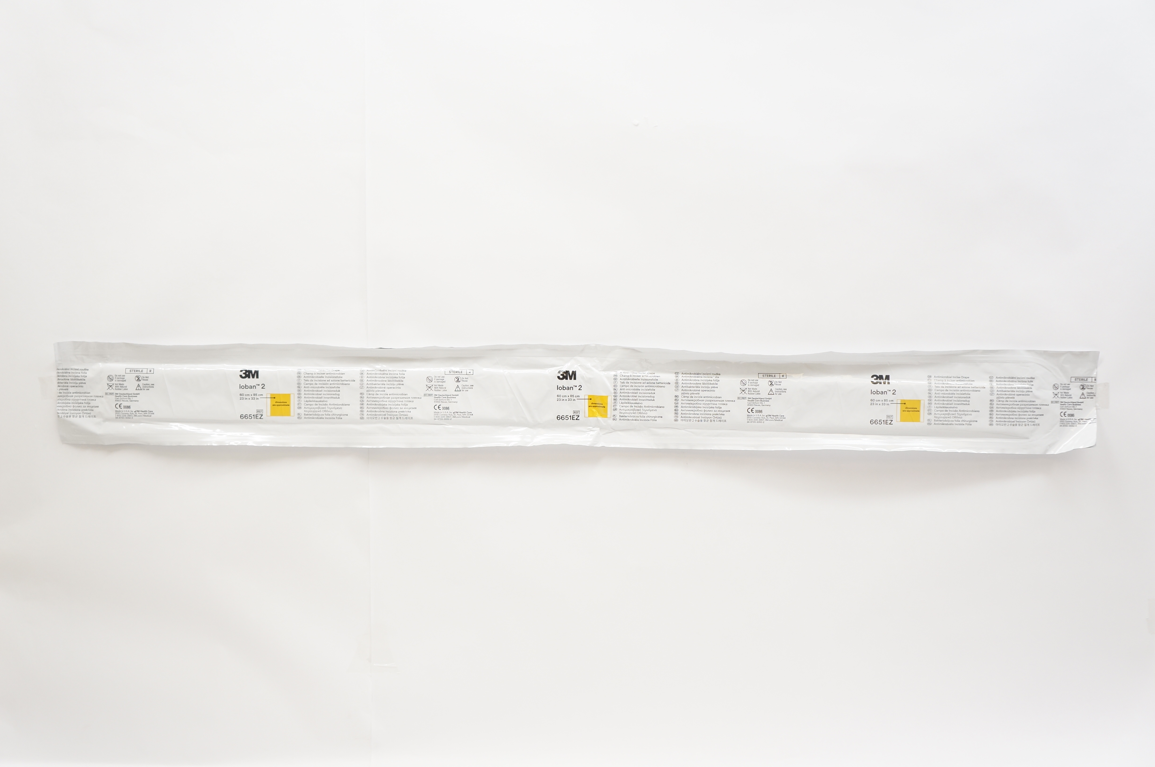 3M 6651EZSB Ioban 2 Antimicrobial Incise Drape 23inch x 33inch