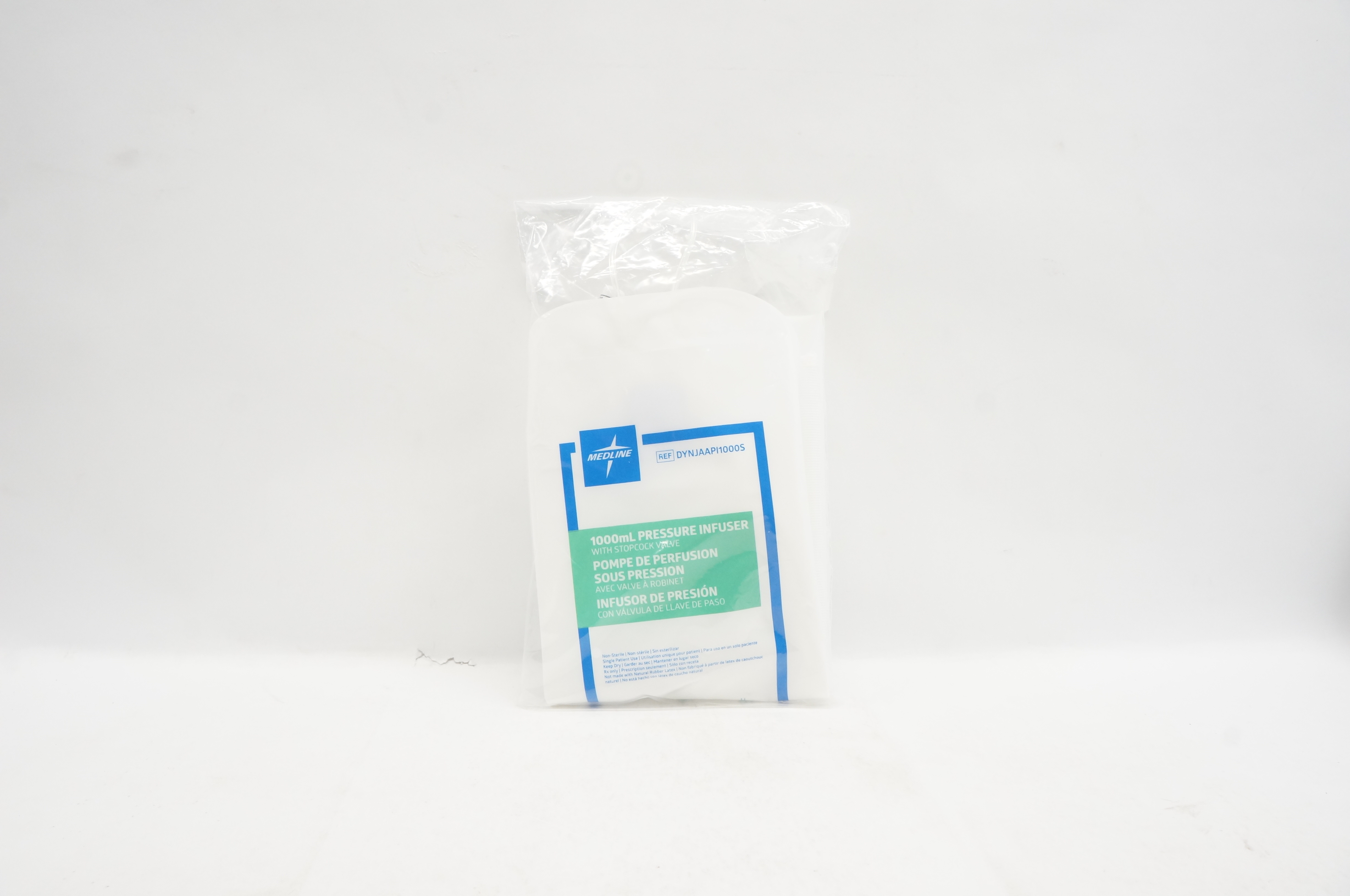 Medline DYNJAAPI1000S Pressure Infuser With Stopcock Valve 1000mL