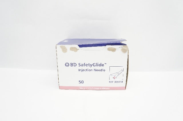 BD 305918 SafetyGlide Ndle 18G x 1 1/2 inch - Box of 50 (x)