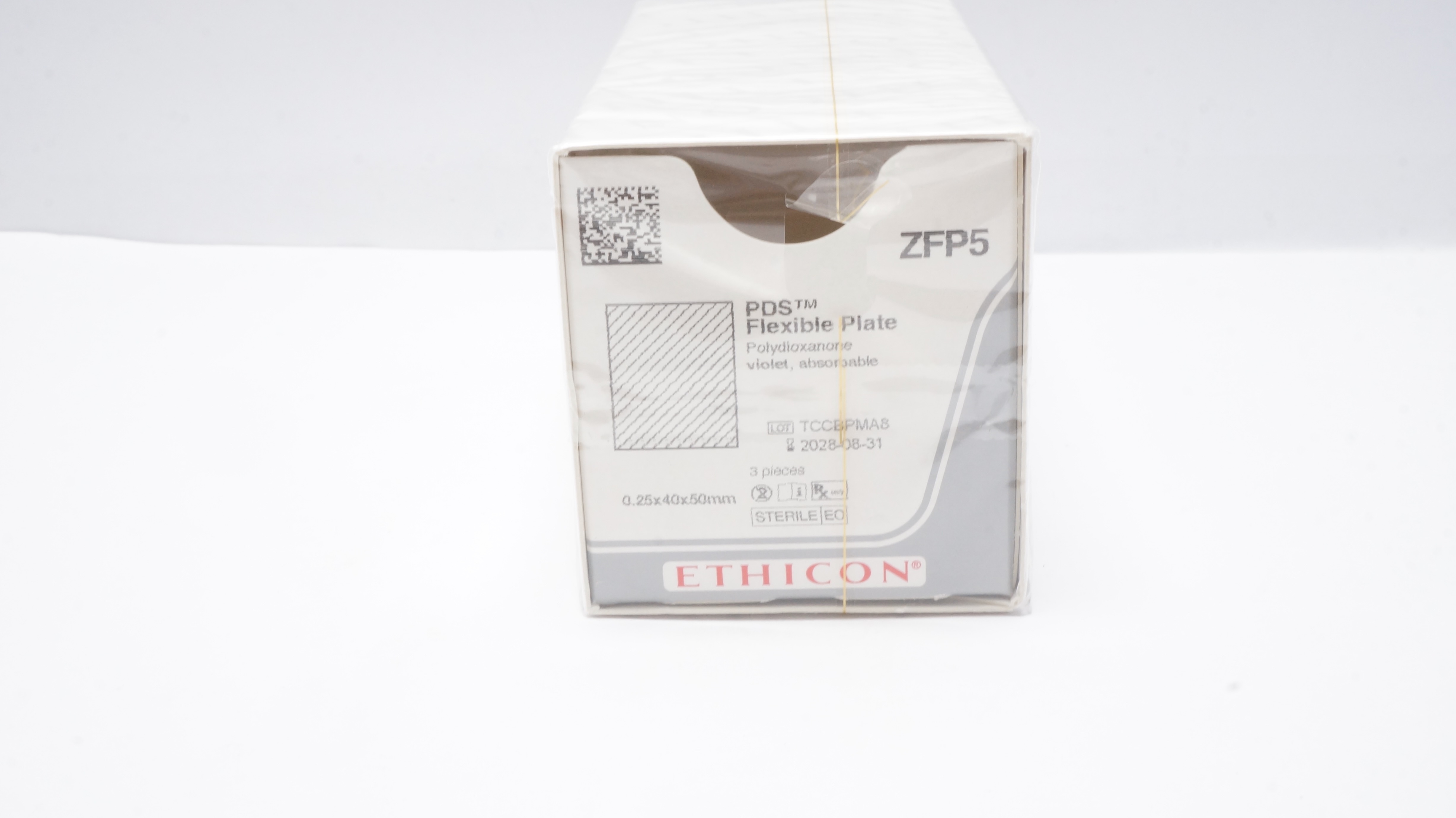 Ethicon ZFP5 PDS Flexible Plate, Polydioxanone Absorbable 0.25x40x 50mm ...