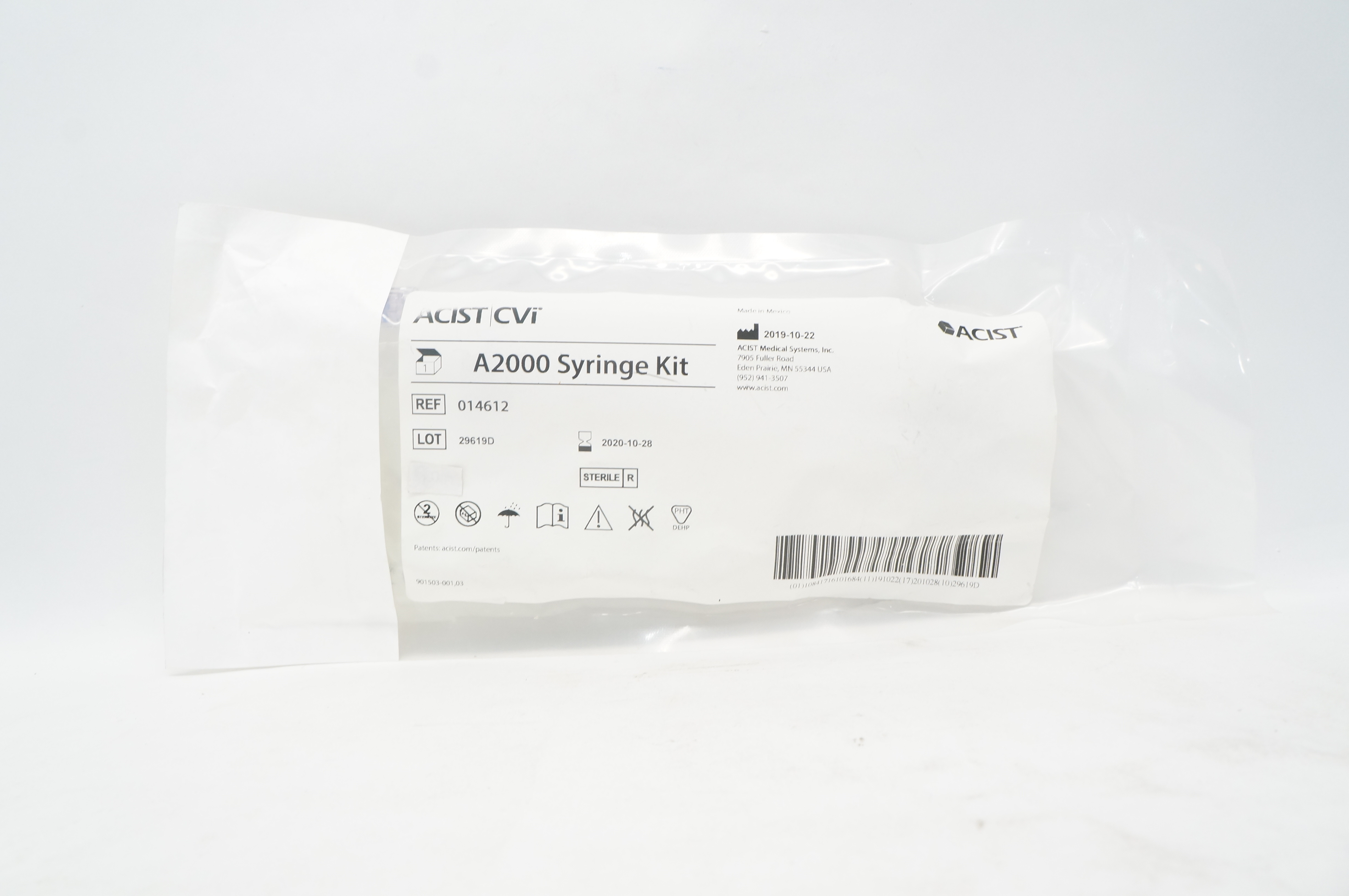 ACIST 014612 CVi A2000 SYRINGE KIT (x)