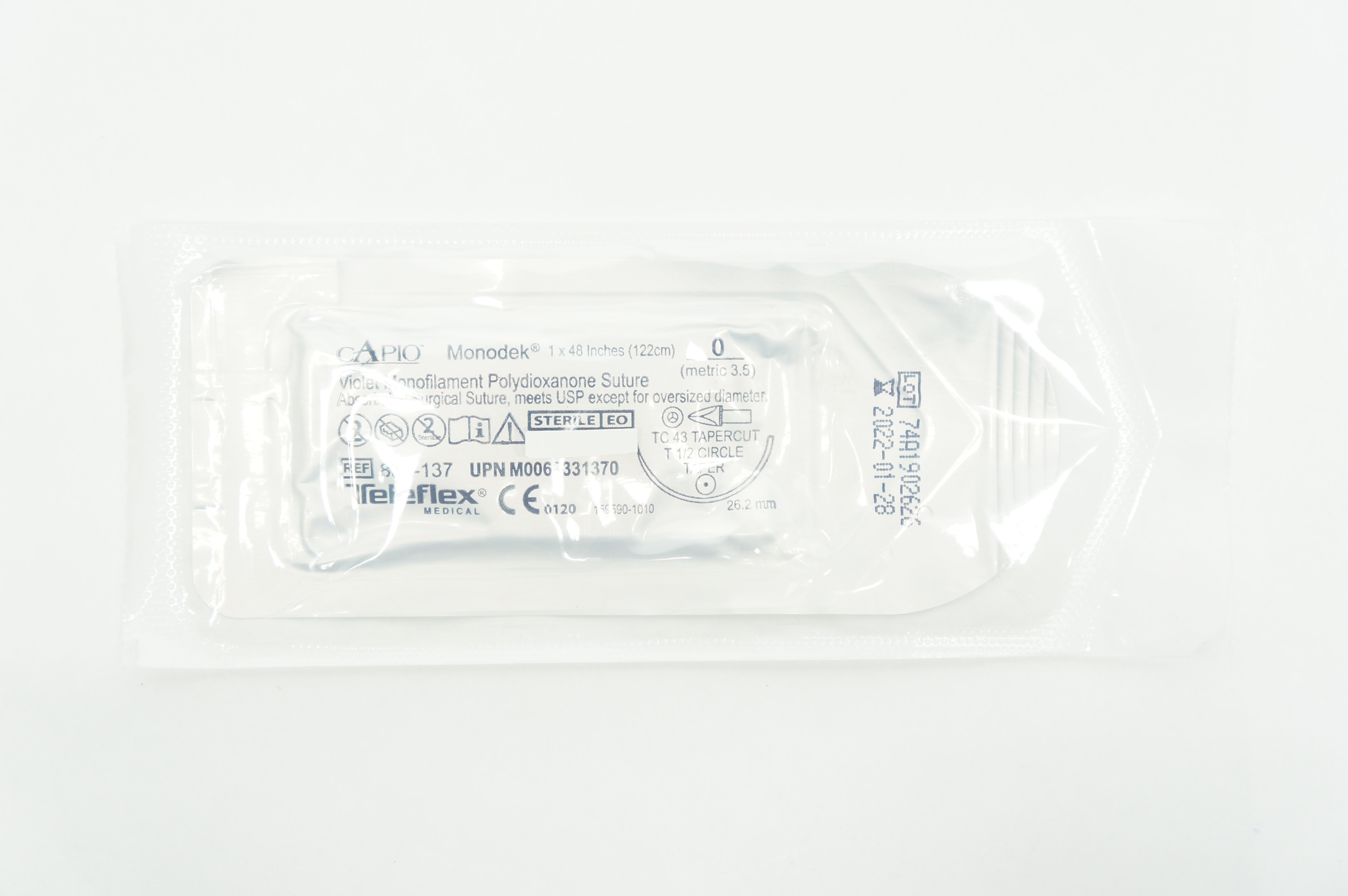 Teleflex 833-137 0 Monodek Violet Monofilament Polydioxanone Stre ...