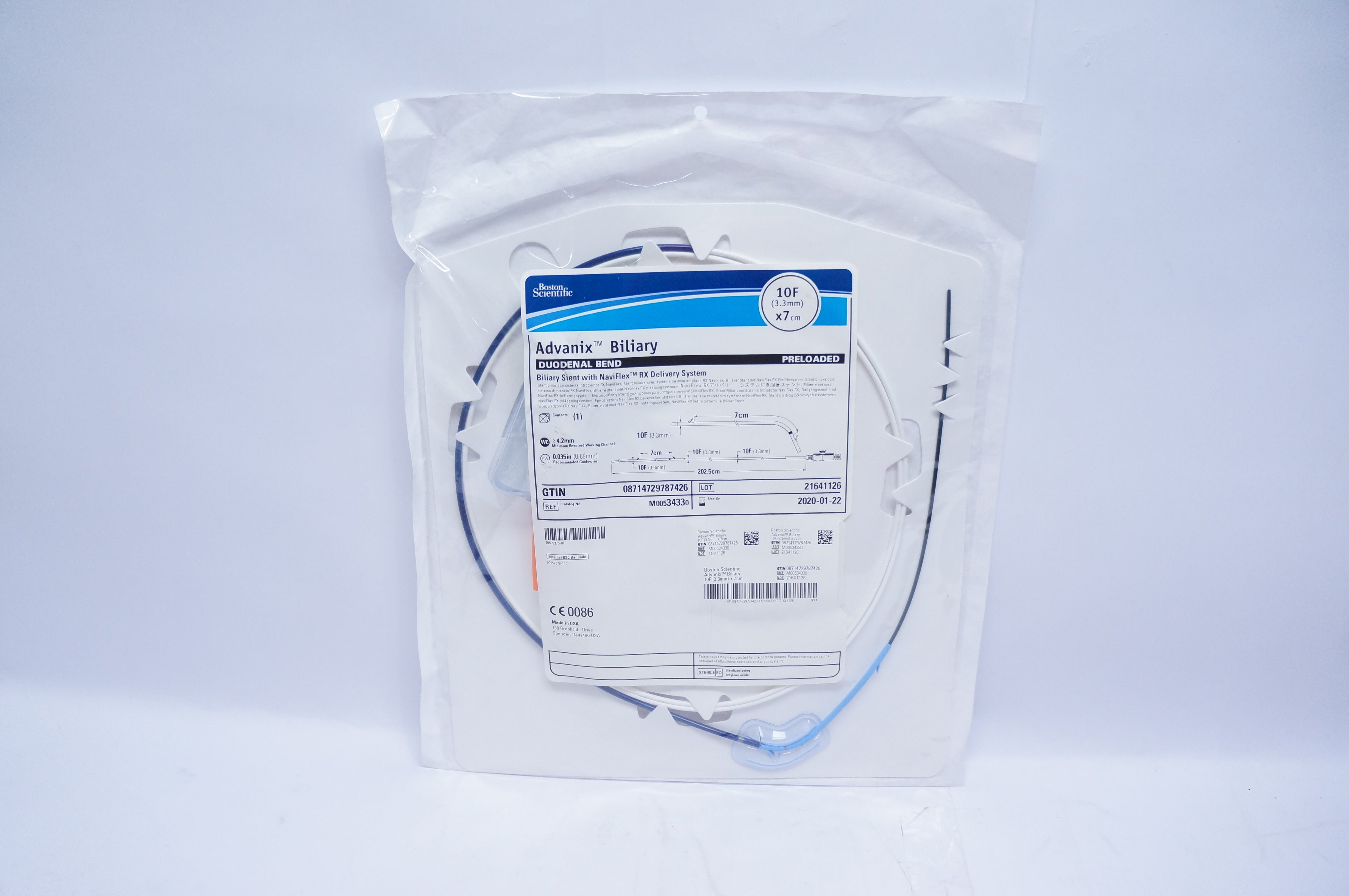 Boston Scientific M00534330 Advanix Biliary Stnt Duodenal Bend 10F x ...