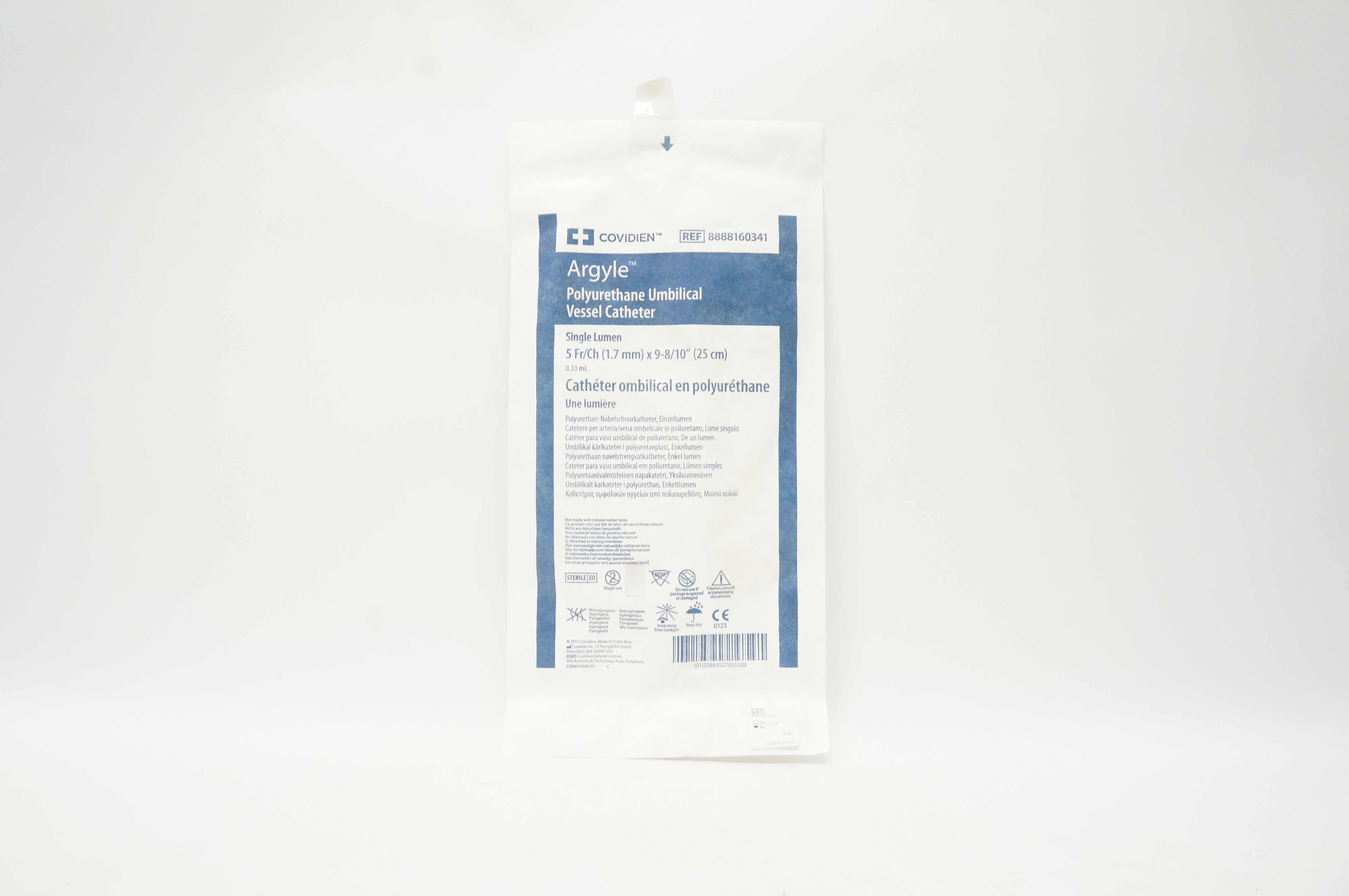 Covidien 8888160341 Polyurethane Umbilical Vessel Cath. 5Fr. x 9-8/10in ...