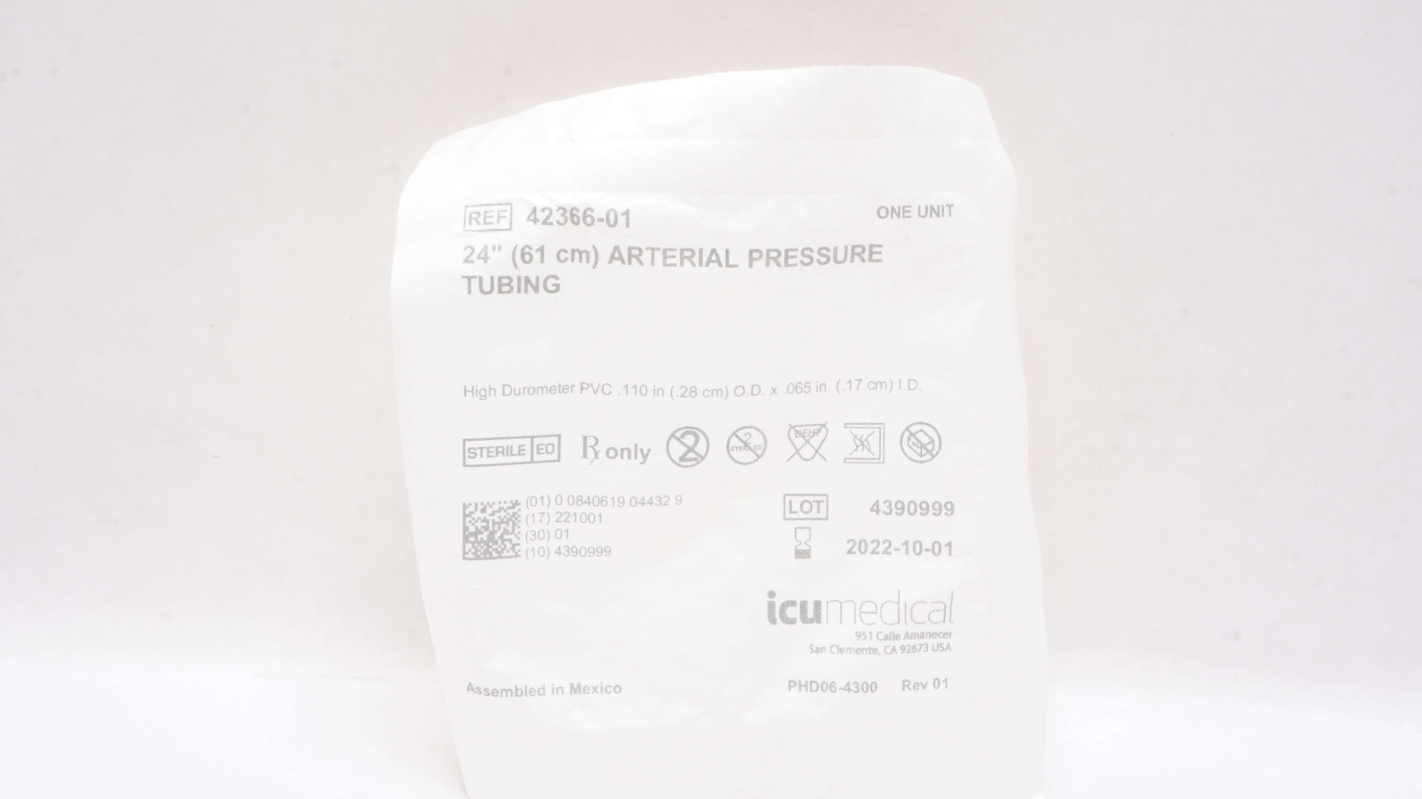 ICU Medical 42366-01 24inch Arterial Pressure Tubing (x)