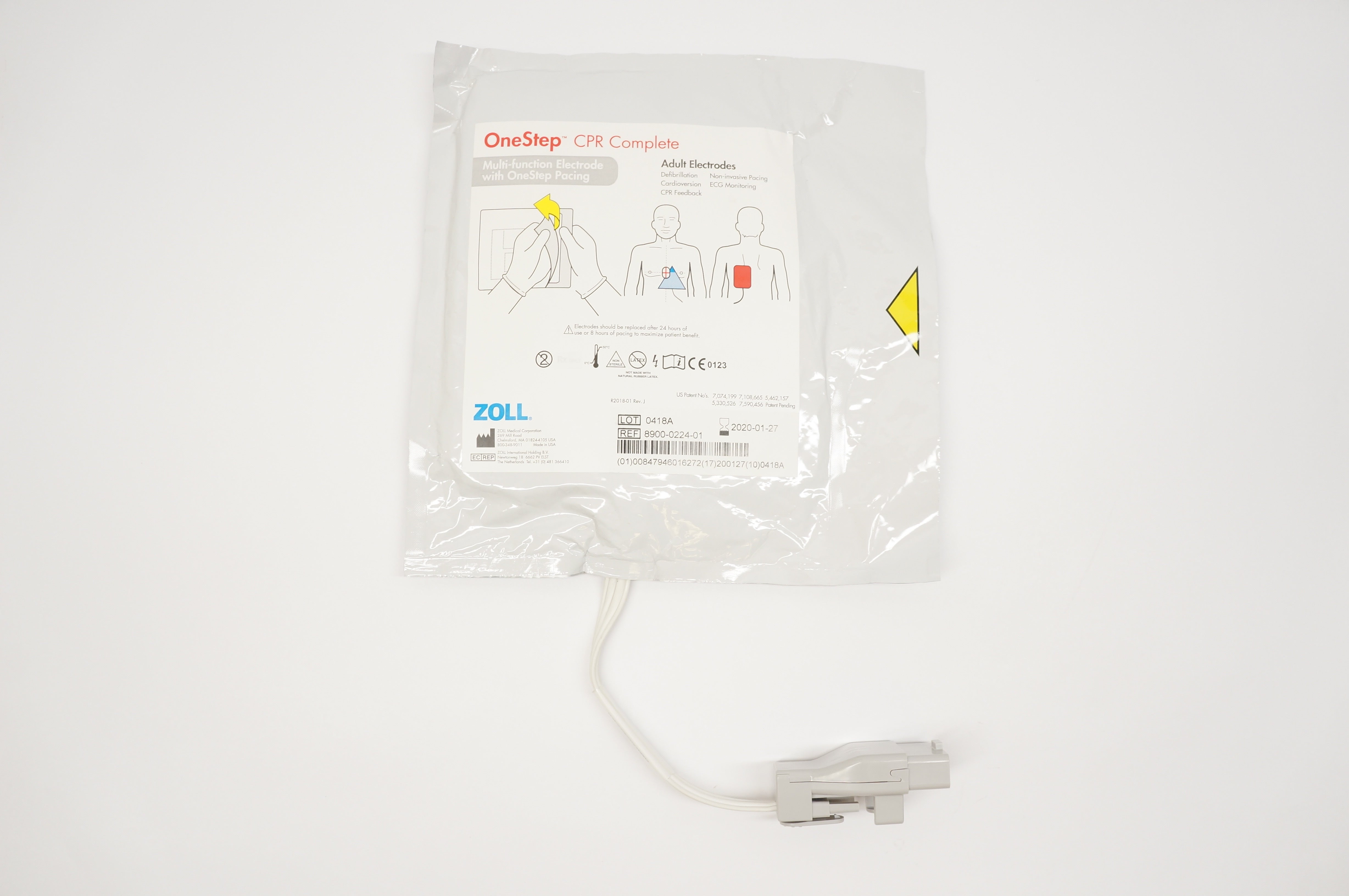 ZOLL 8900-0224-01 One Step CPR Complete Adult Electrodes (x)