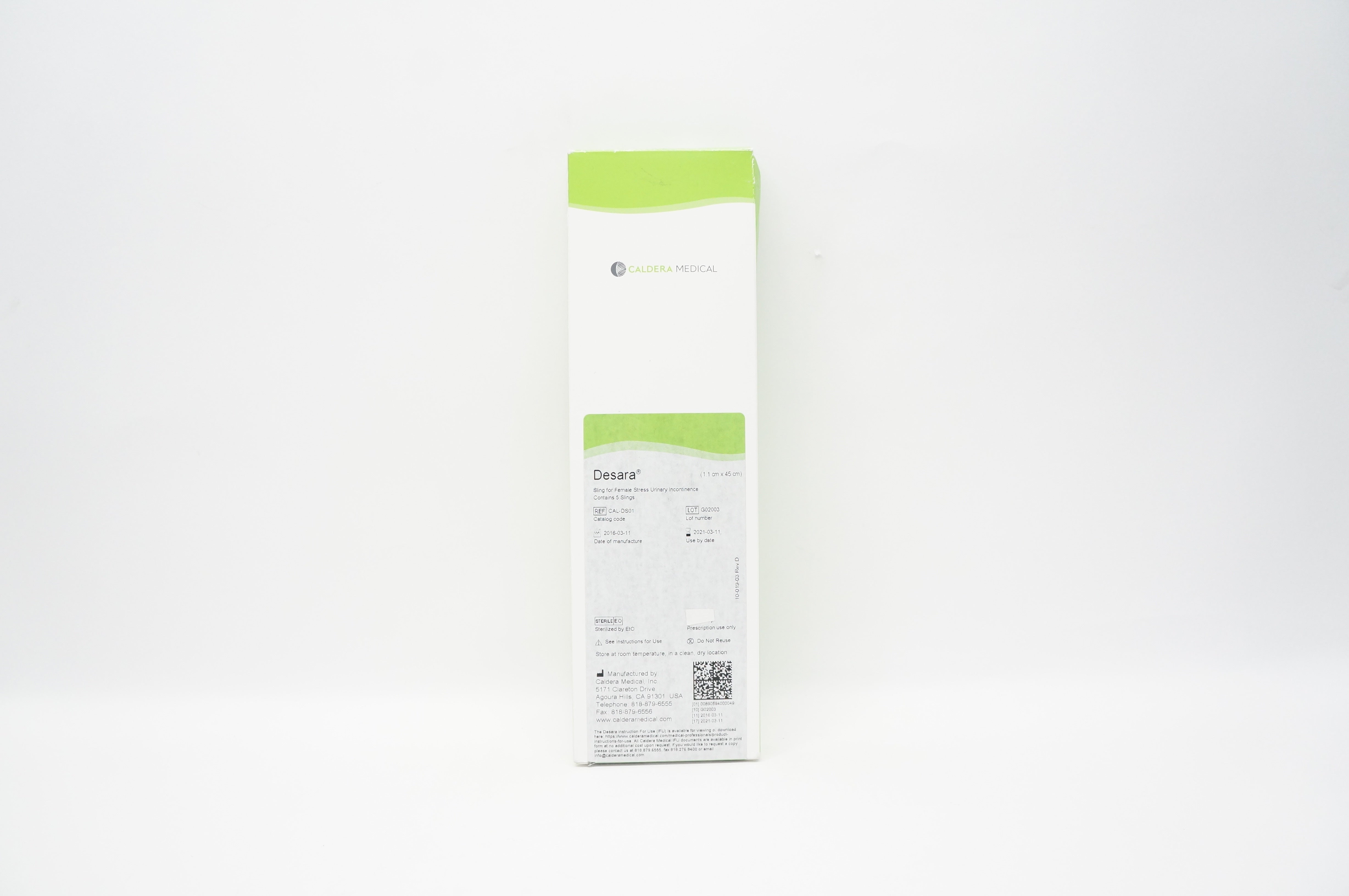 Caldera Medical CAL-DS01B Desara Blue Sling 1.1cm x 45cm (x) - Pack of 5