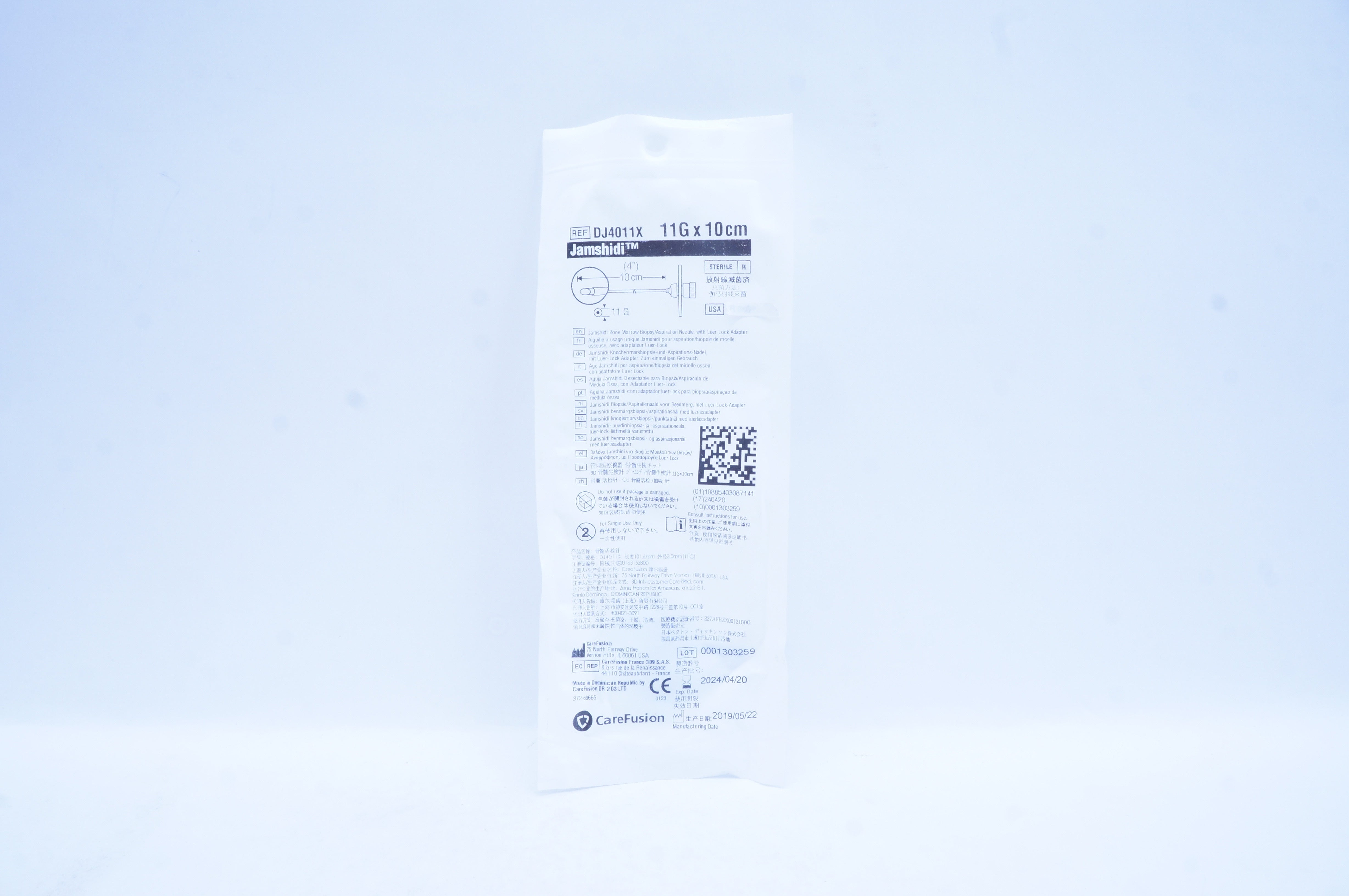 CareFusion DJ4011X Jamshidi Bone Marrow Biopsy/Aspiration Ndle 11G x 10 cm