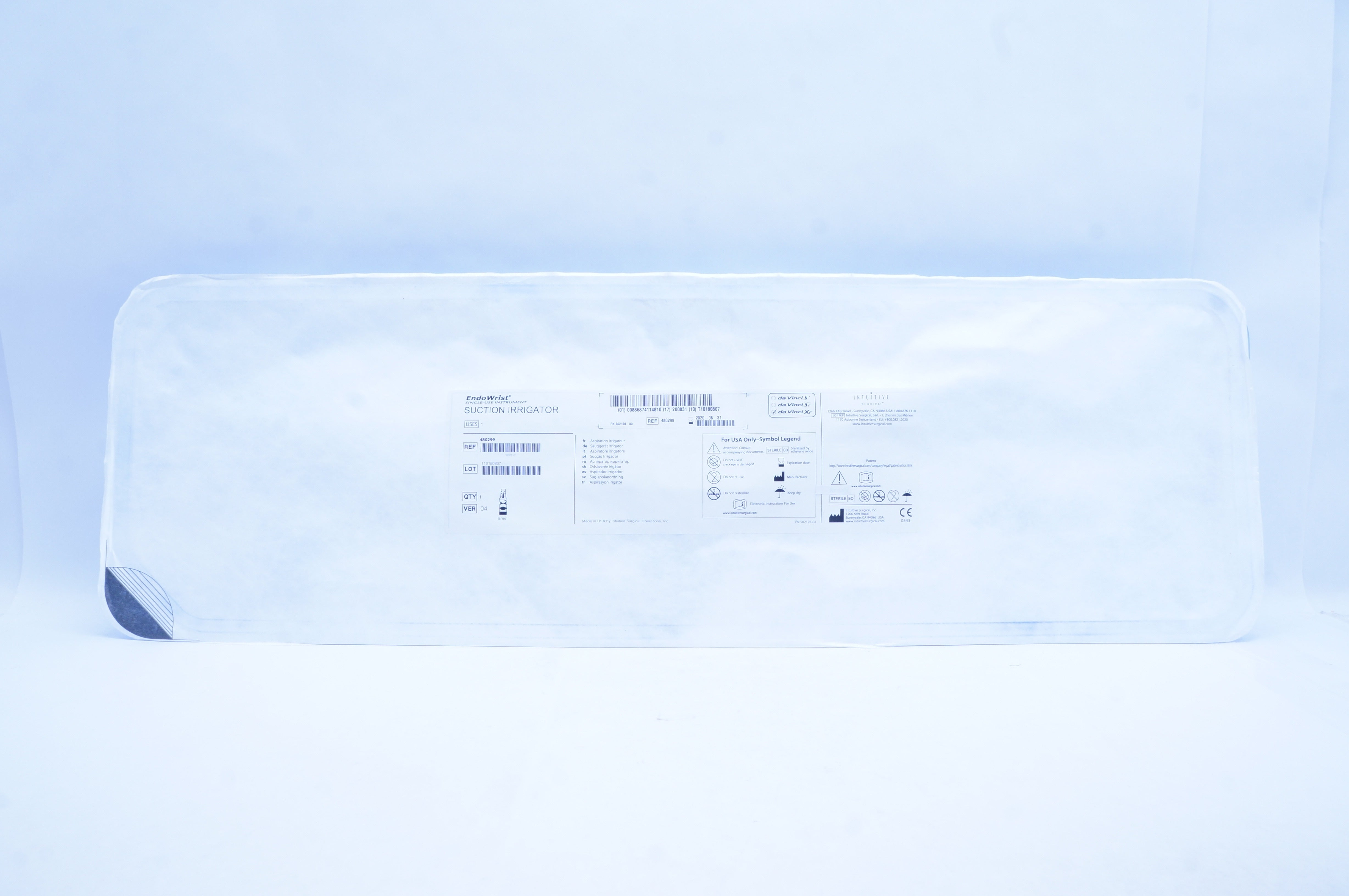 Intuitive 480299 EndoWrist Suction Irrigator VER 04 8mm (x)