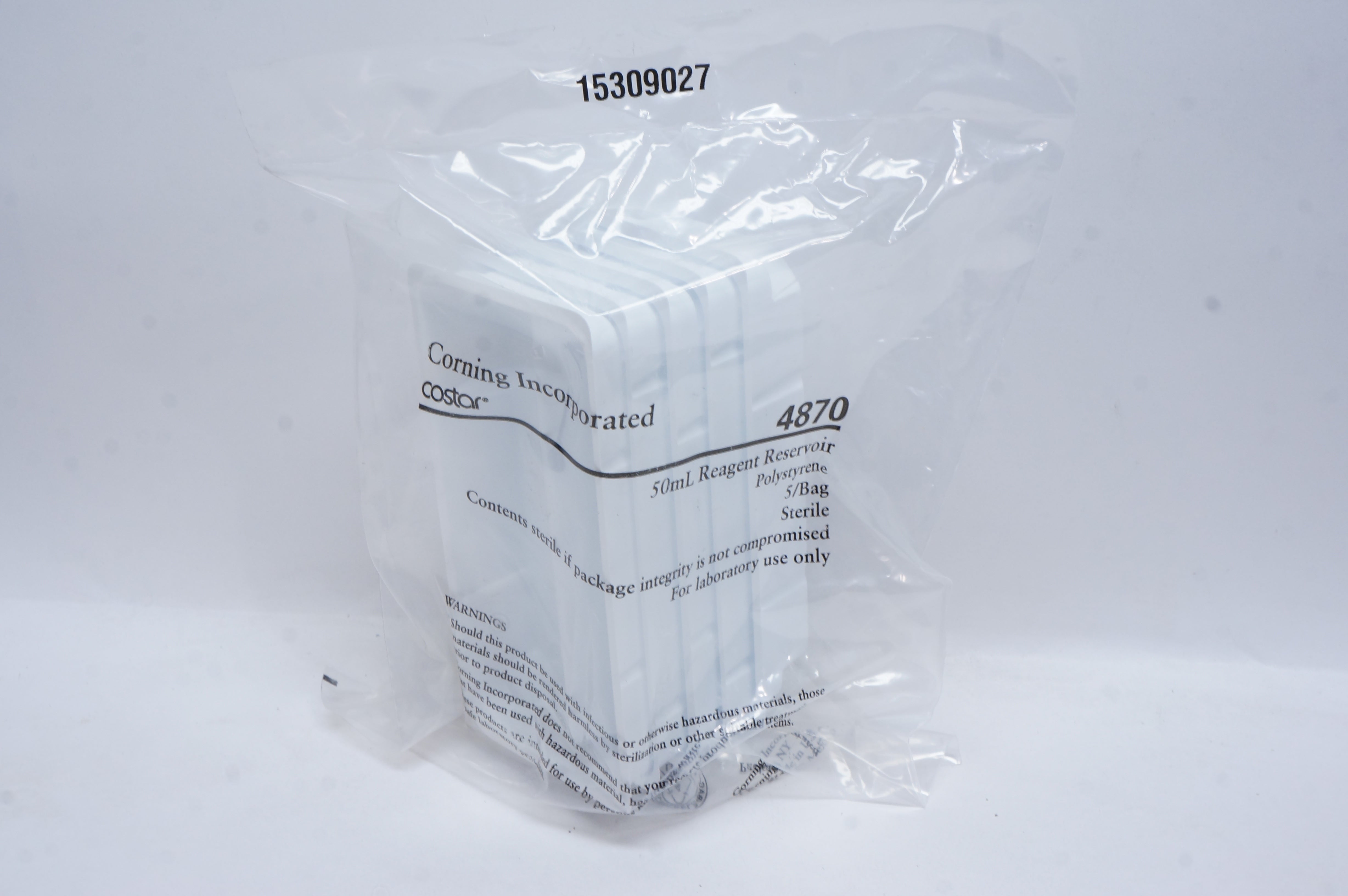 Costar 4870 Corning Incorporated Reagent Reservoir 50ml - Pack of 5