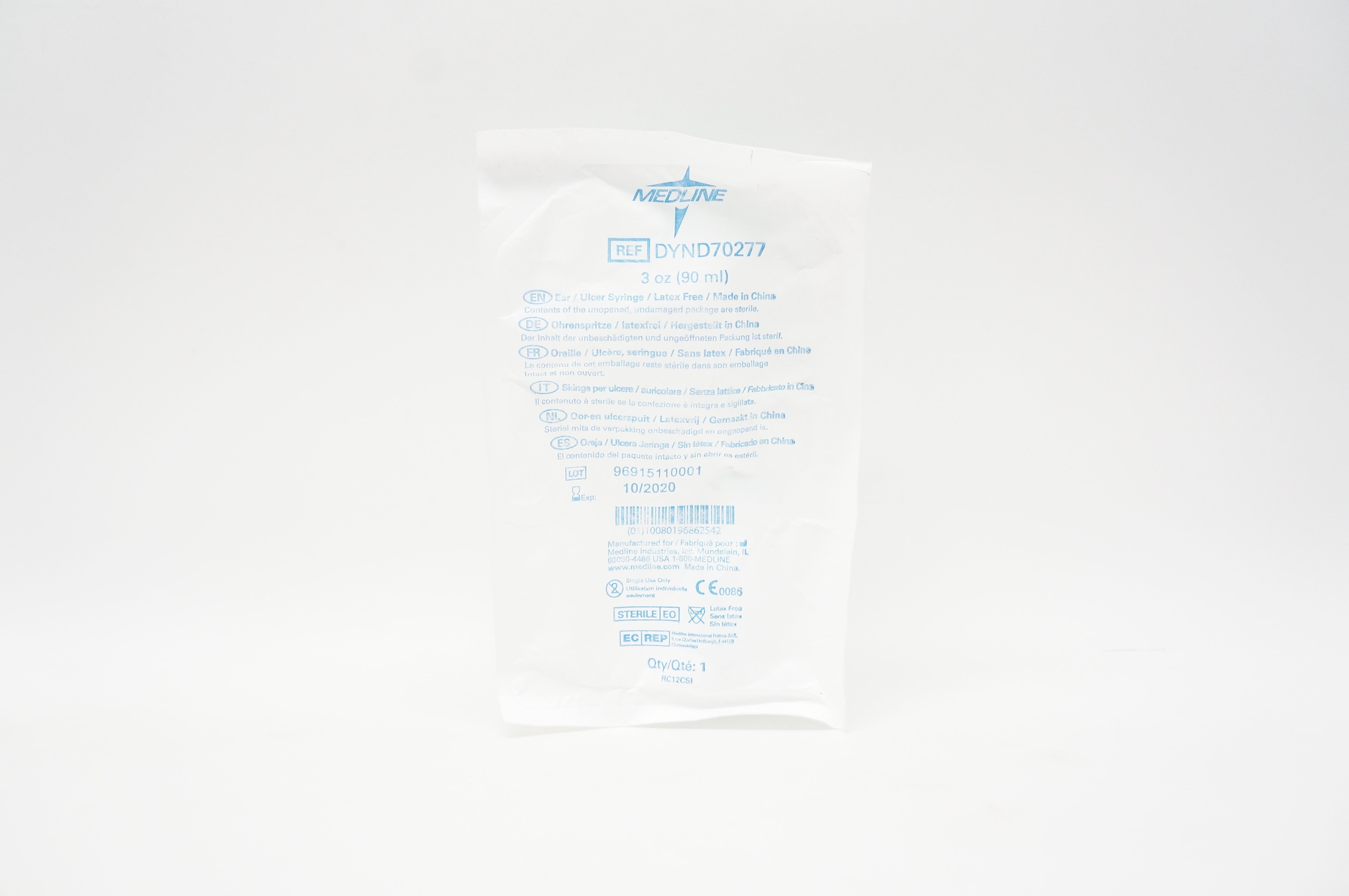 Medline DYND70277 Ear Ulcer Syringe 3 oz. (x)