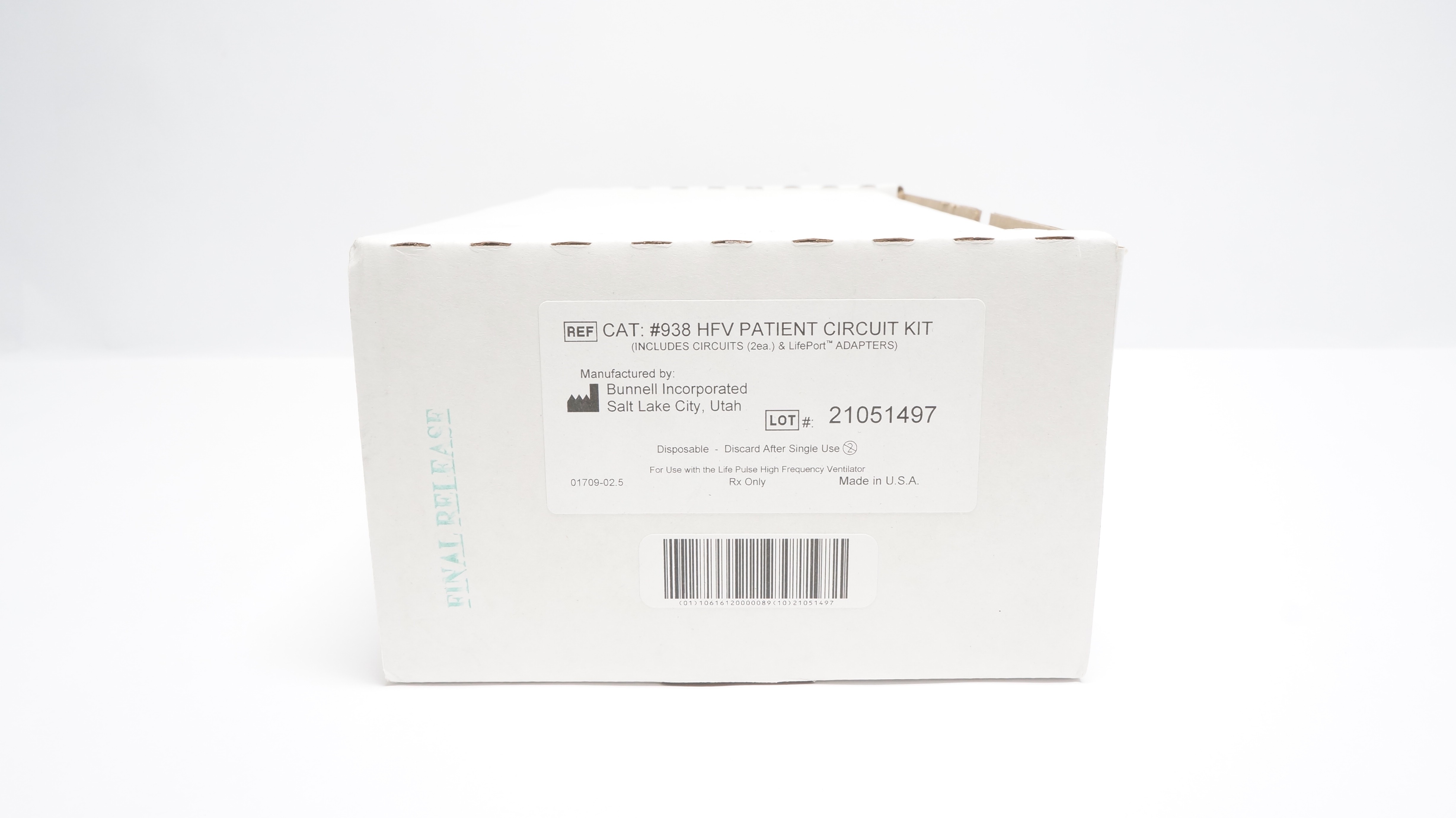 Bunnell Incorporated 938 HFV Patient Circuit Kit
