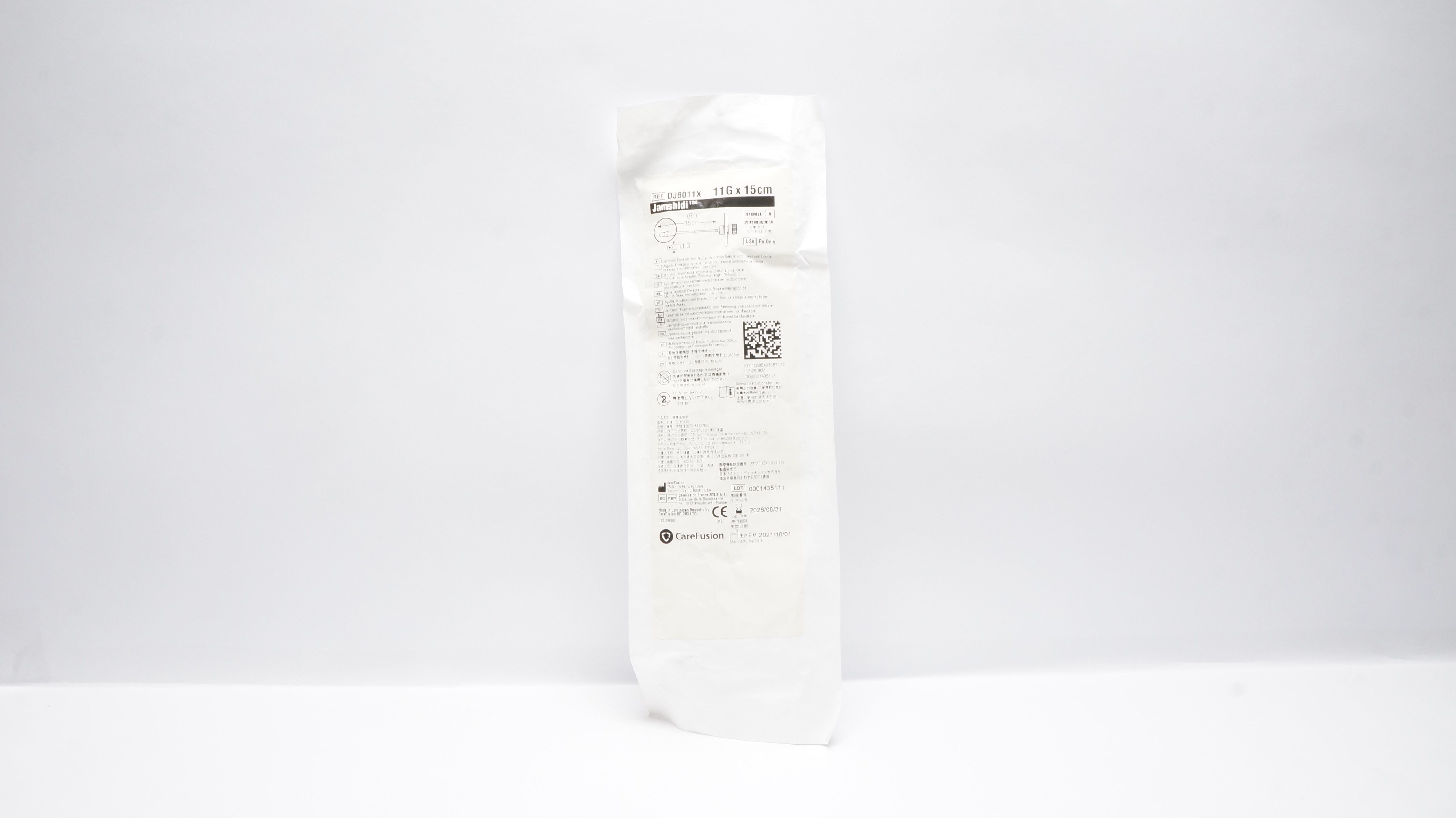 CareFusion DJ6011X Jamshidi Bone Marrow Biopsy Ndle w/Adapter 11G x 15cm