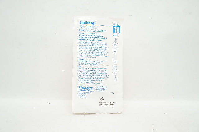 Baxter 1C8109s Solution Set 101 inch Male Luer Lock Adapter 10 drops/mL ...