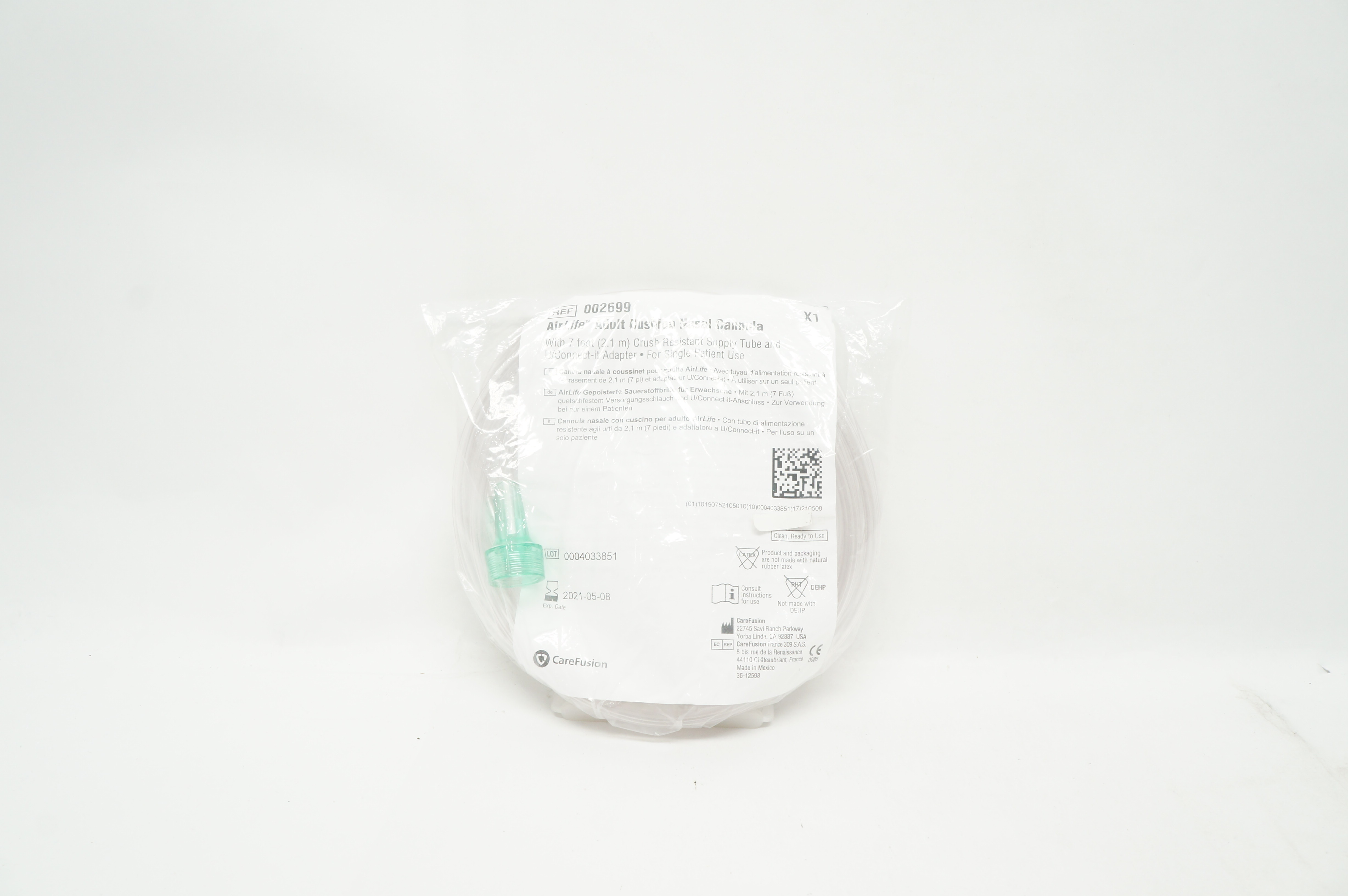 CareFusion 002699 AirLife Adult Cushion Nasal Cannula