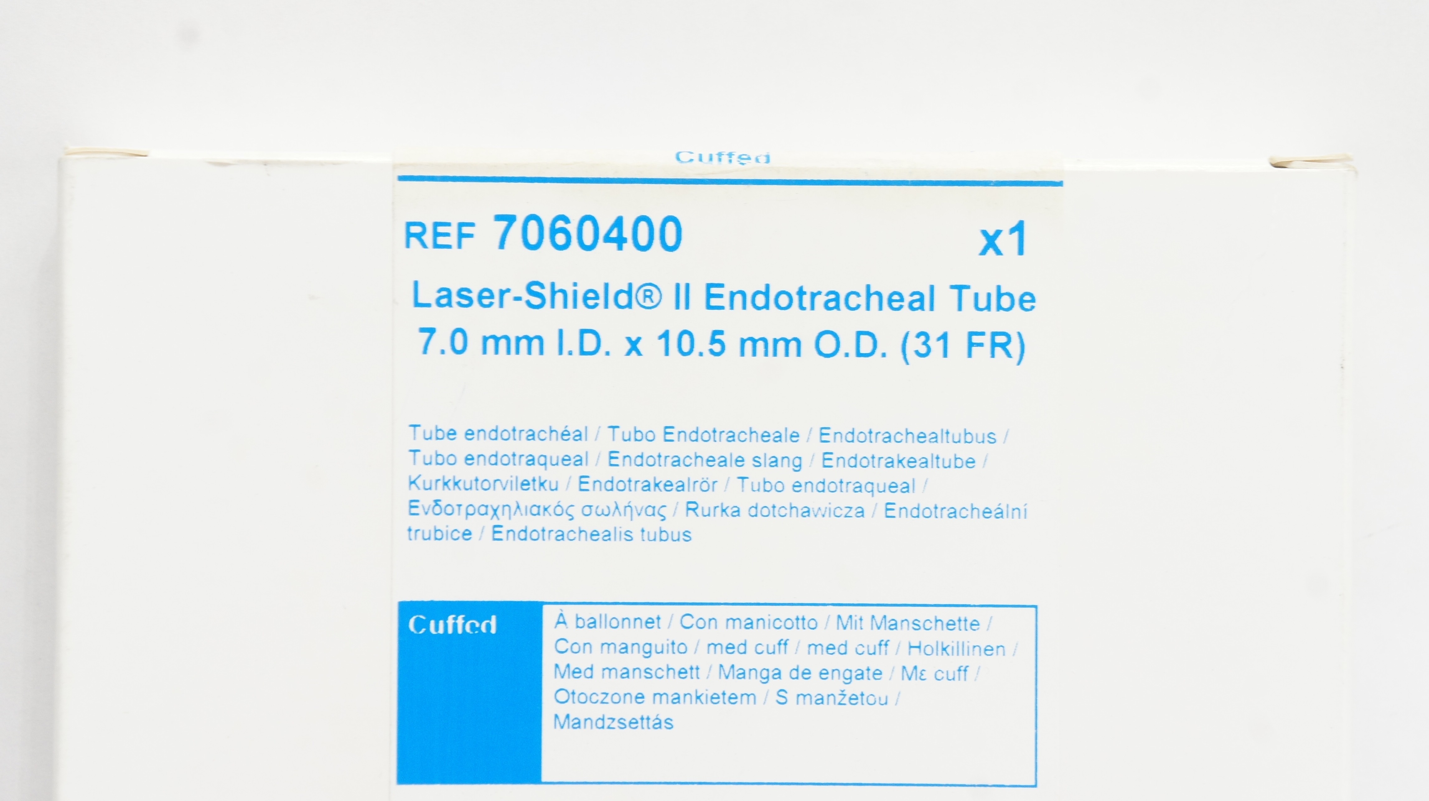 Medtronic 7060400 Laser-Shield II Endotracheal Tube 7.0mm ID x 10.5mm ...