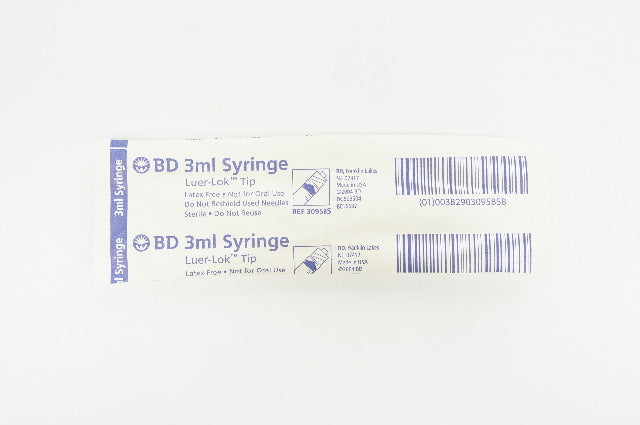 BD 309585 Luer-Lok Tip Syringe 3 ml
