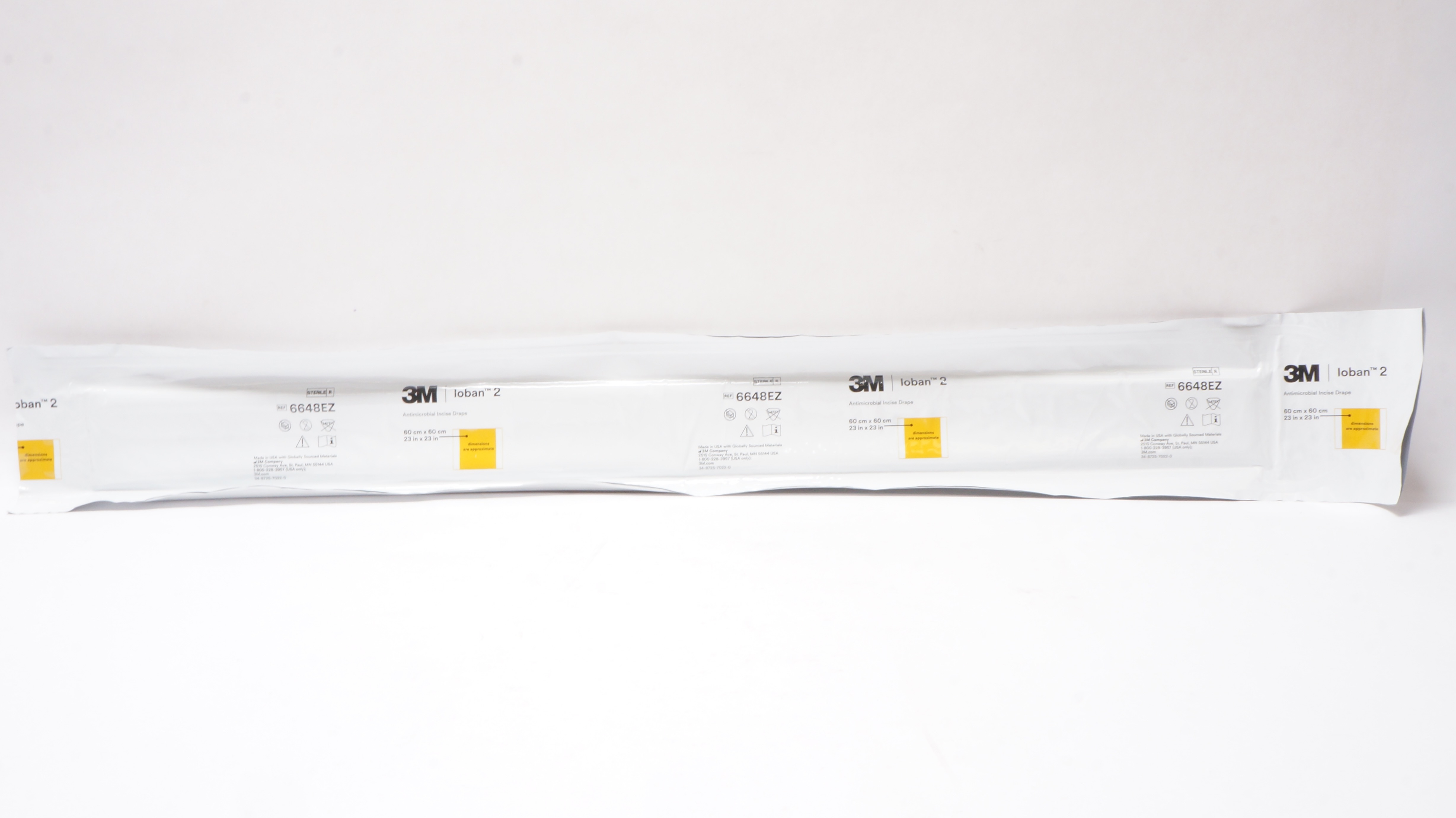 3M 6648EZ Loban 2 Antimicrobial Incise Drape 23inch x 23inch (Approx.)
