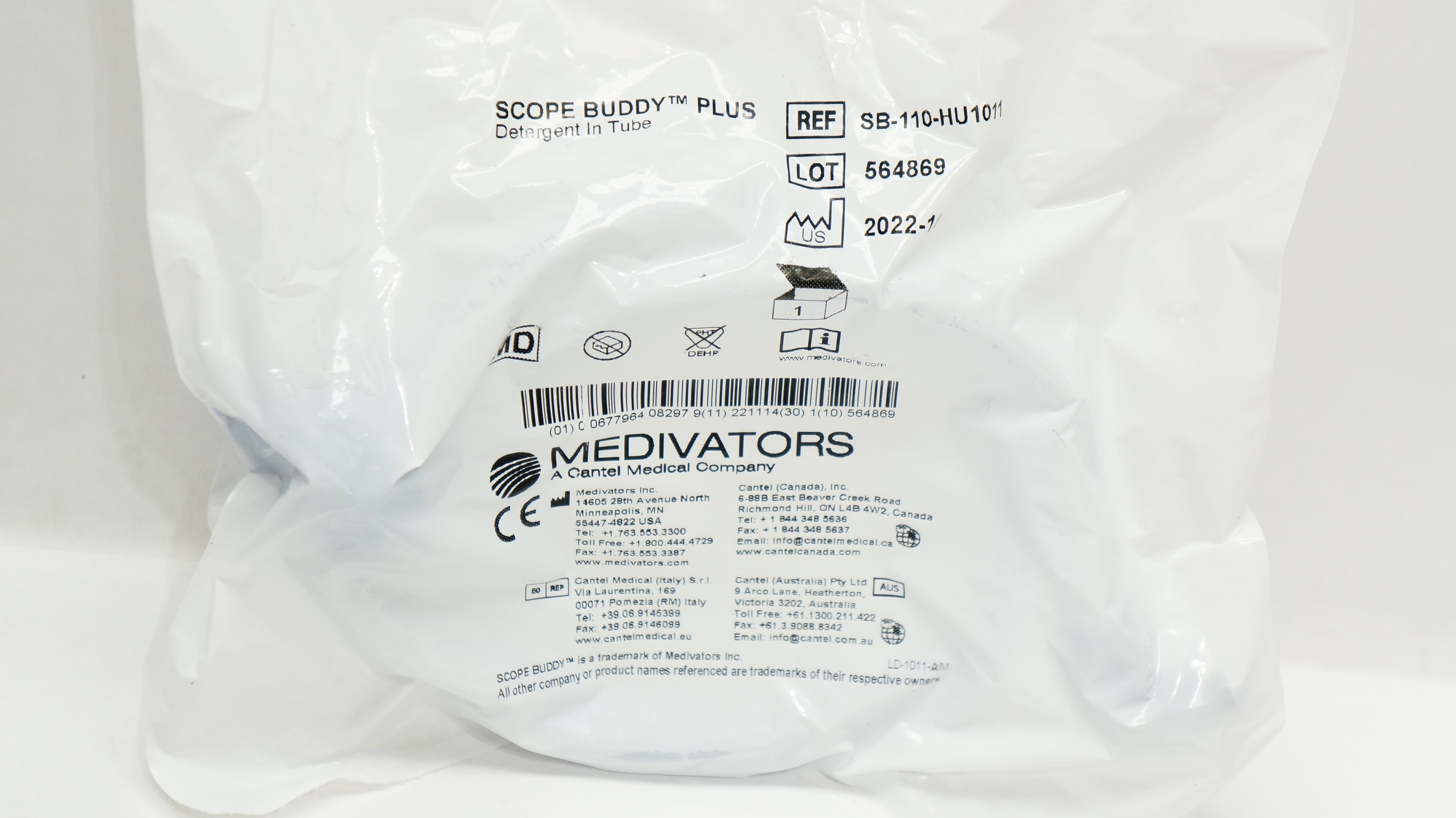 Medivators SB-110-HU1011 Scope Buddy Plus Detergent In Tube