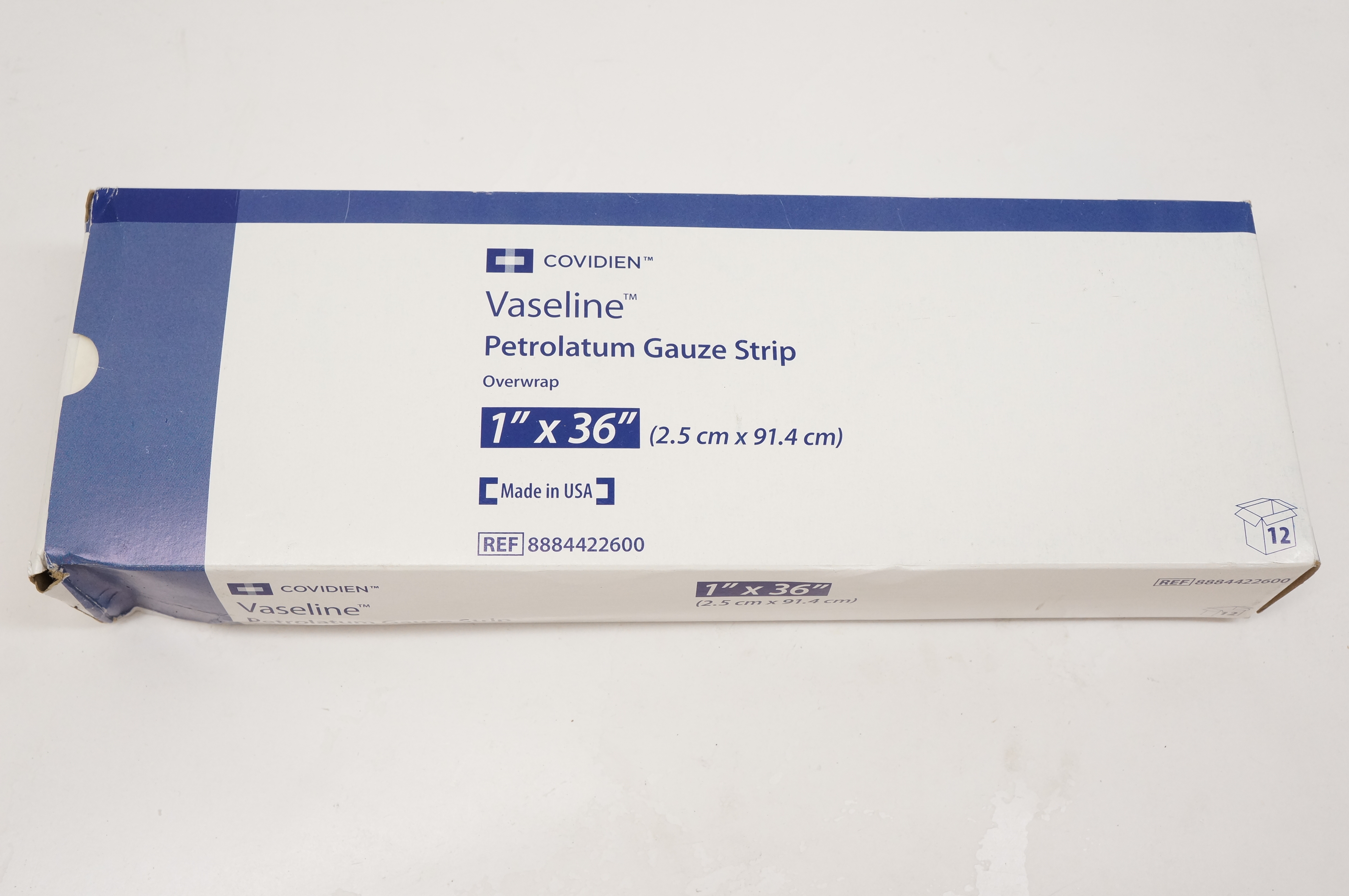 Covidien 8884422600 Vaseline Petrolatum Gauze Strip 1inch x 36inch (x ...