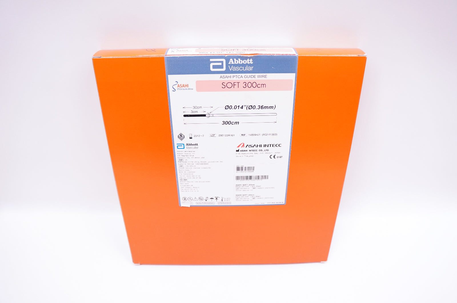 Abbott 14939-01 Asahi PTCA Guide Wire Soft 300cm (x) - Box of 5