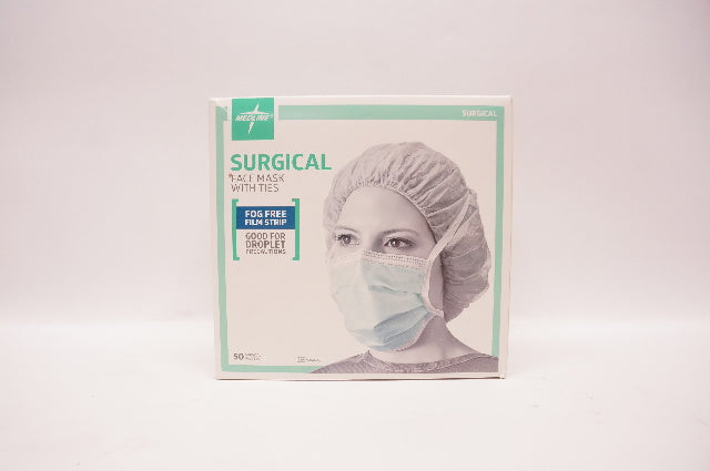 Medline NON27379A Surgical Face Mask With Ties Box Of 50 medline-non27379a-surgical-face-mask-with-ties-box-of-50
