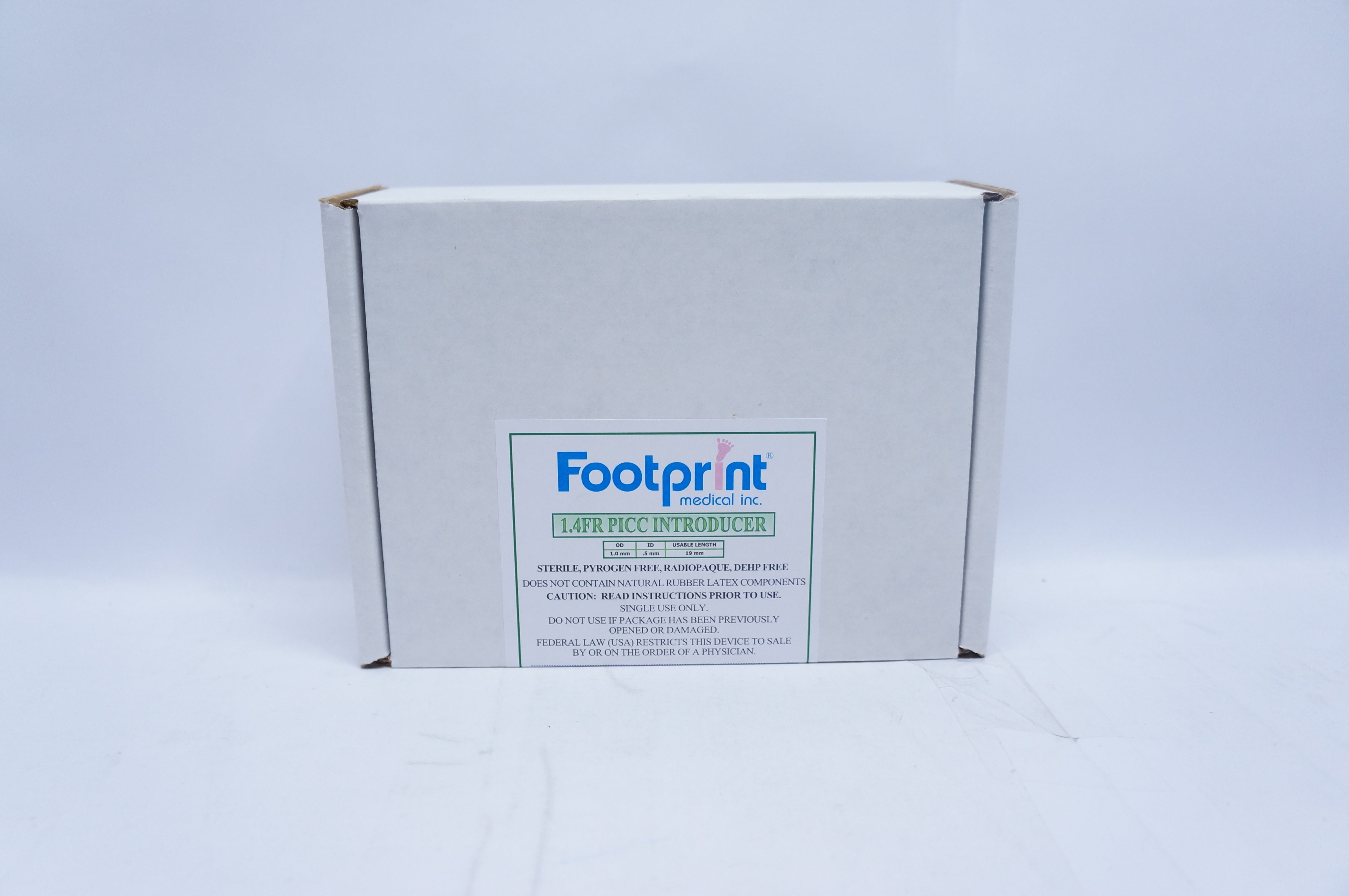 Footprint SHEATH1.4 1.4Fr PICC Introducer 1.0 mm x 0.5 mm x 19 mm - Box ...