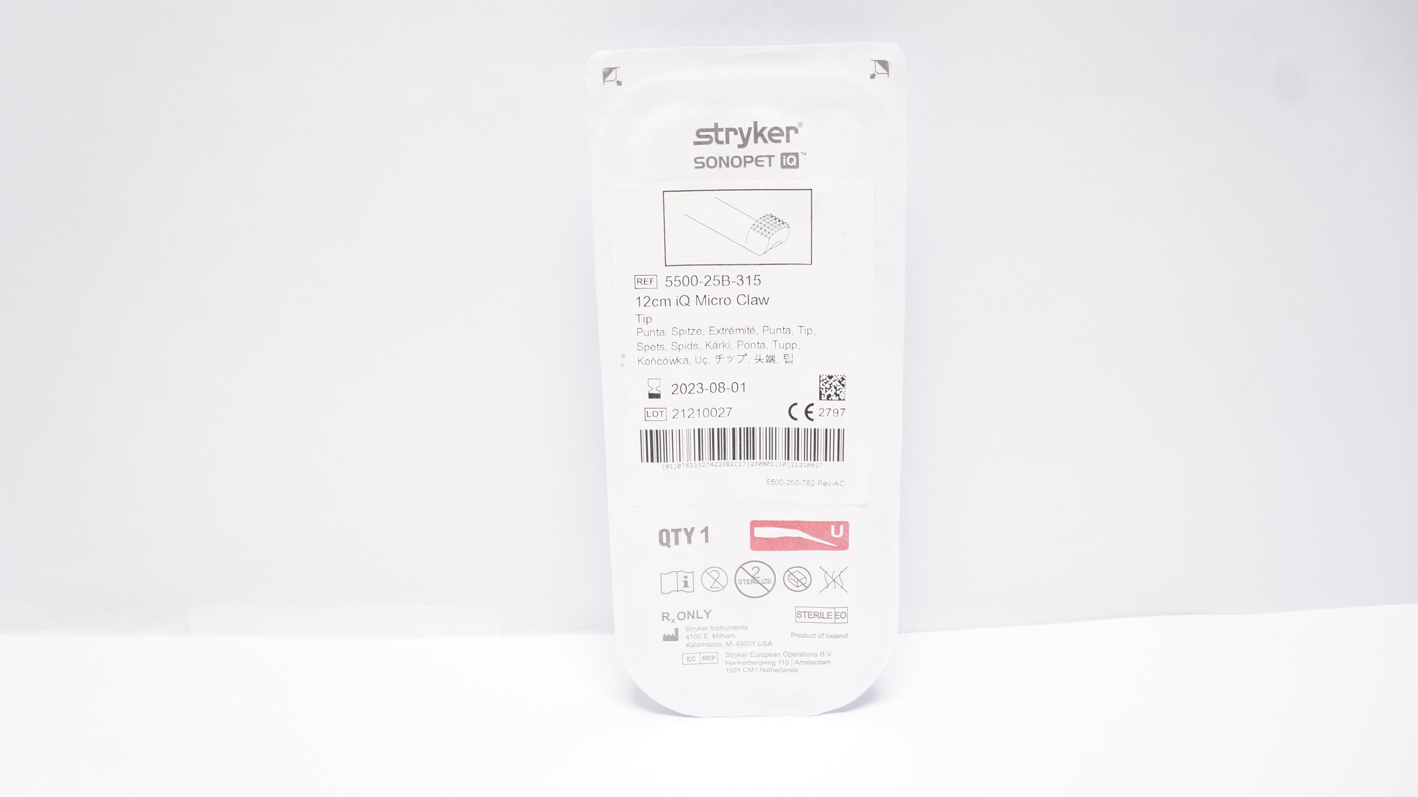 Stryker 5500-25B-315 Sonopet 12cm IQ Micro Claw Tip (x)