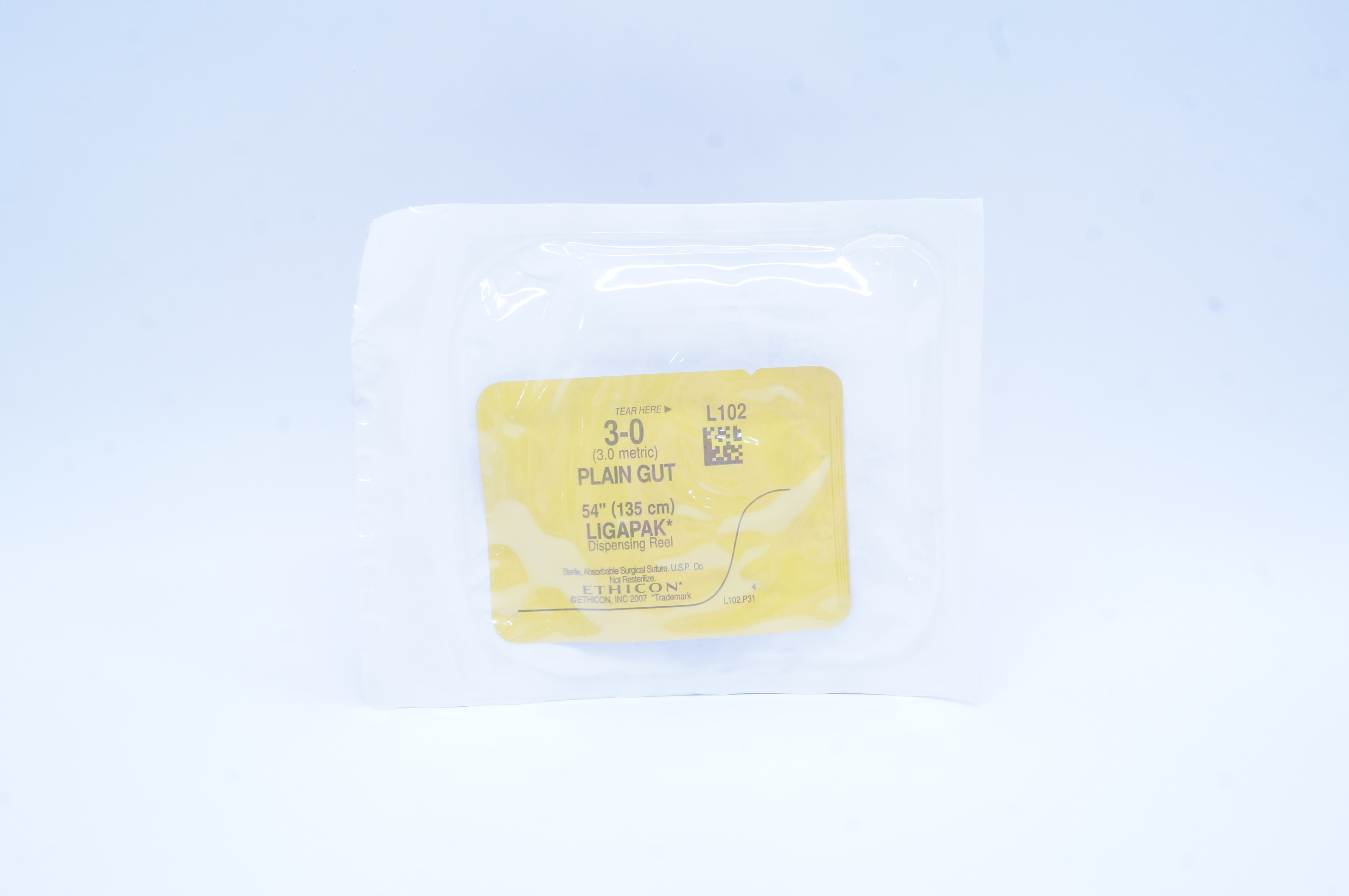 Ethicon L102 3-0 Plain Gut Surgical Stre Ligapak Dispensing Reel 54 ...
