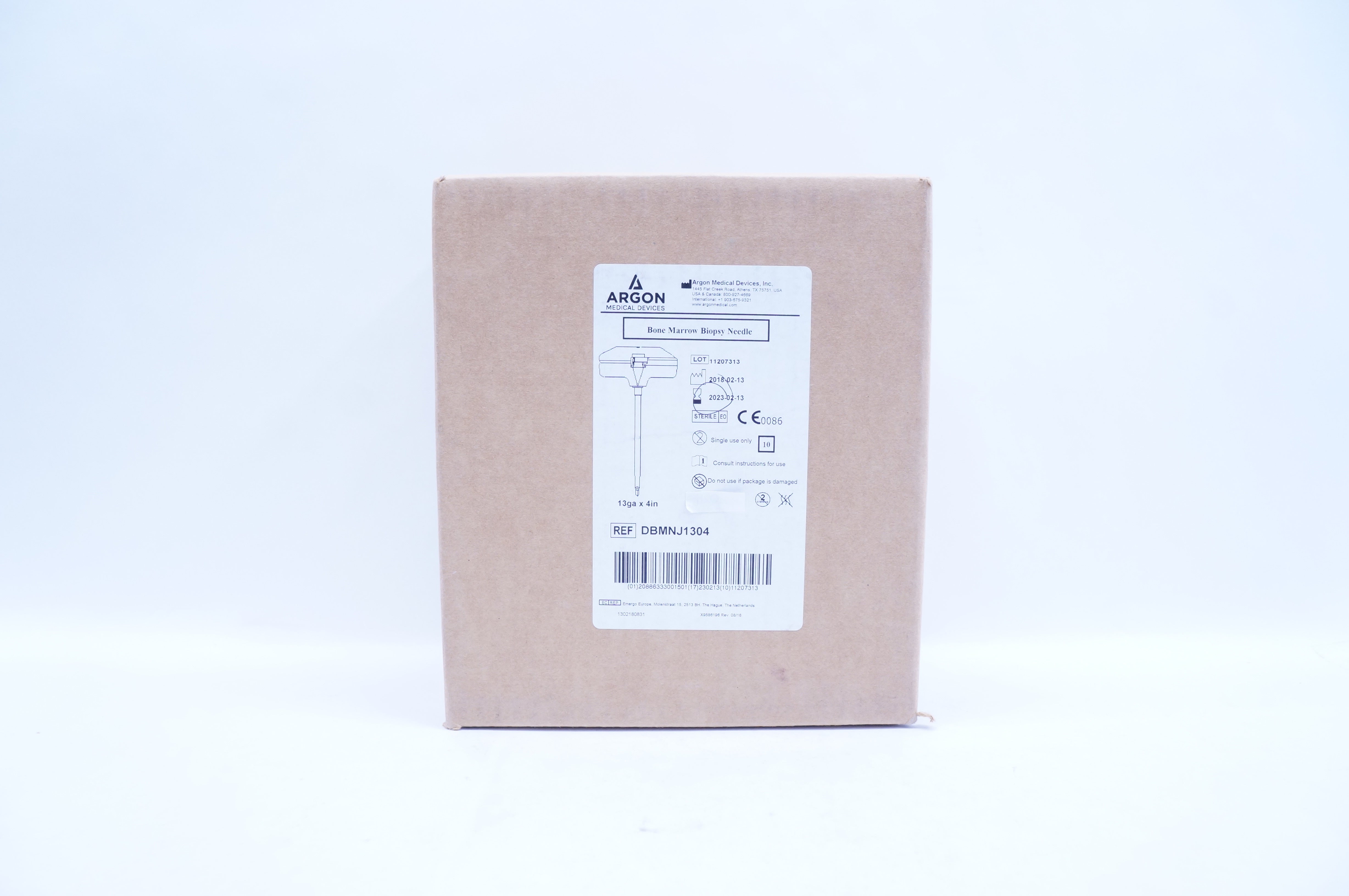 Argon DBMNJ1304 Bone Marrow Biopsy Ndle 13ga x 4 inch - Box of 10