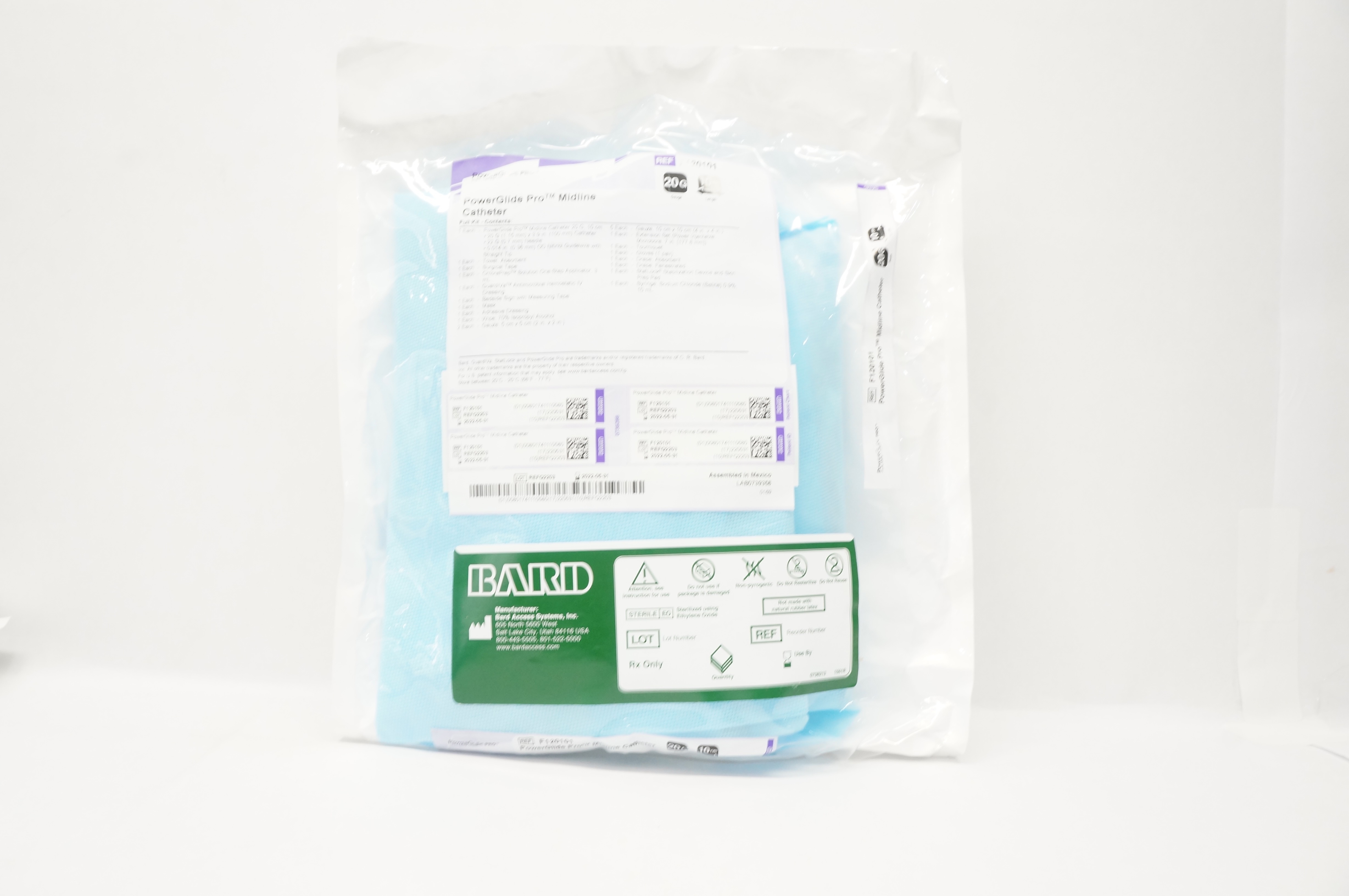 Bard F120101 PowerGlide Pro Midline Cath. 20G x 10cm (x)