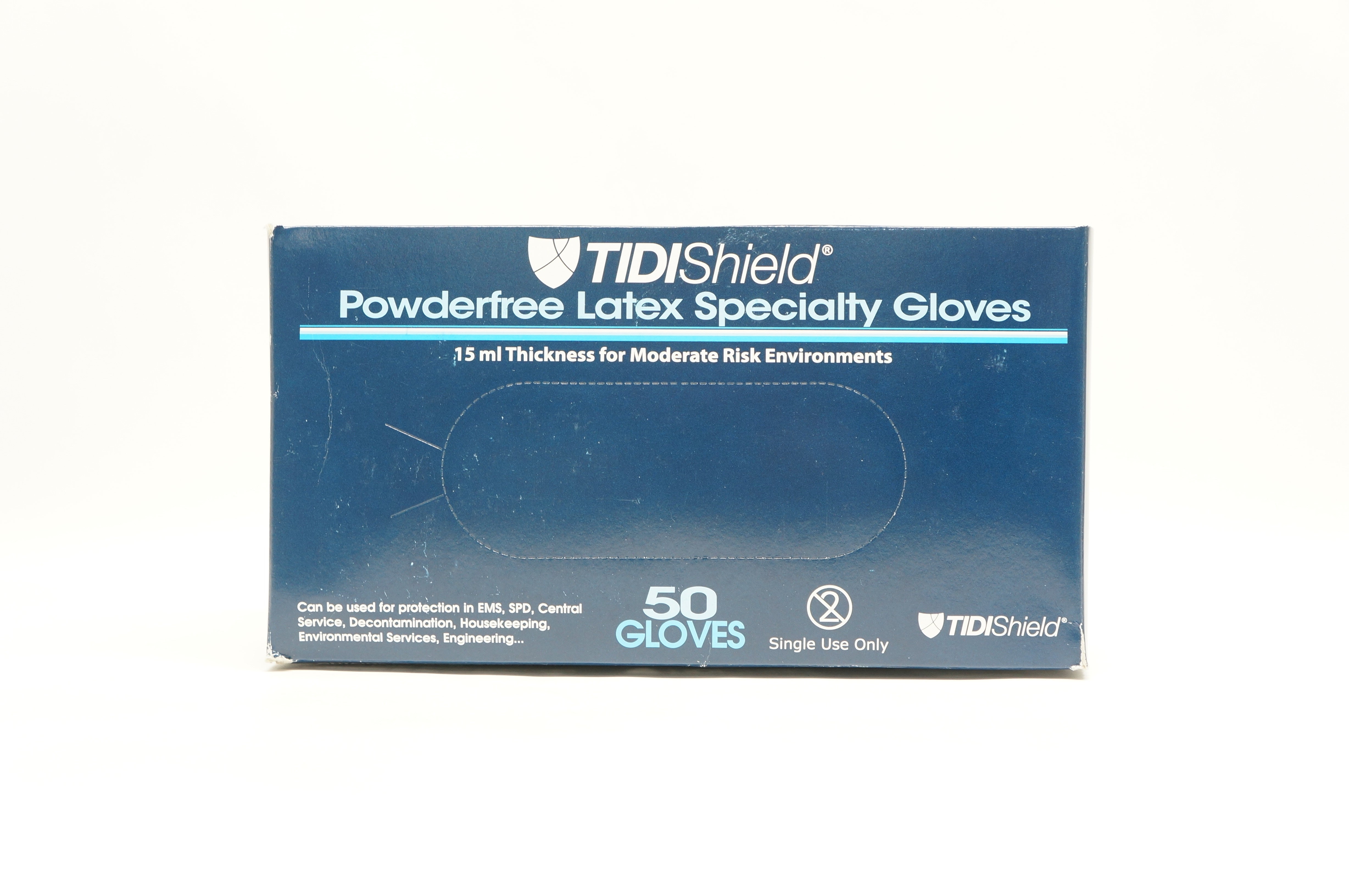 TIDI Shield BS0450-15 Powderfree Latex Specialty Gloves 15ml, Small ...