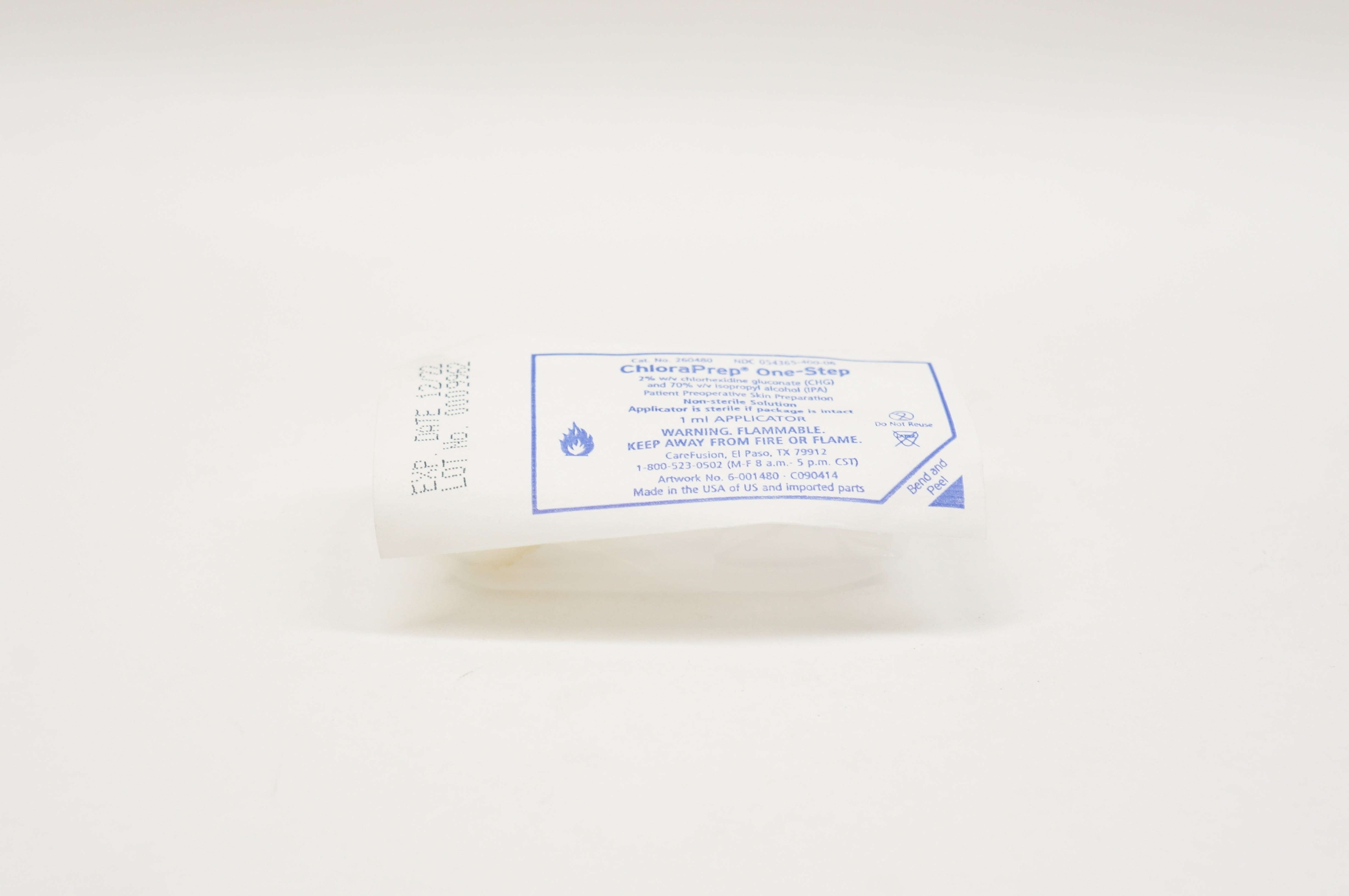 CareFusion 260480 ChloraPrep One-Step 2% w/v Chlorhexidine Gluconate (CHG)